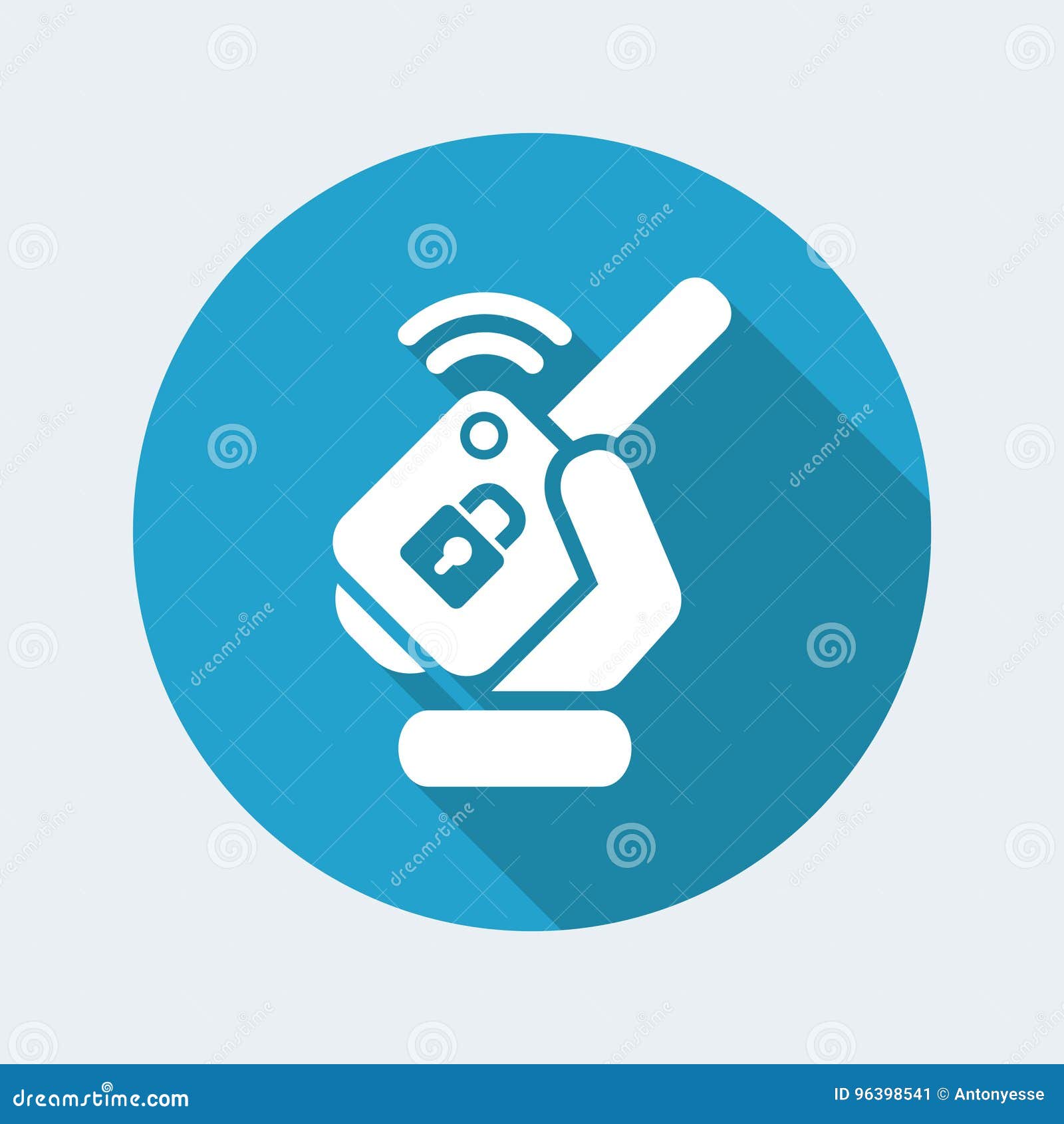 Car remote key stock vector. Illustration of holding - 96398541