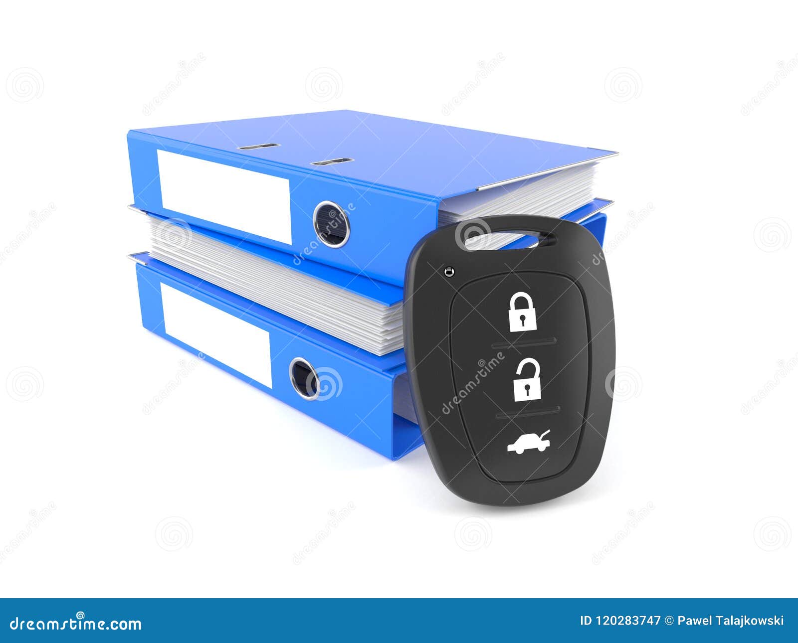 Car Remote Key with Ring Binders Stock Illustration - Illustration of ...