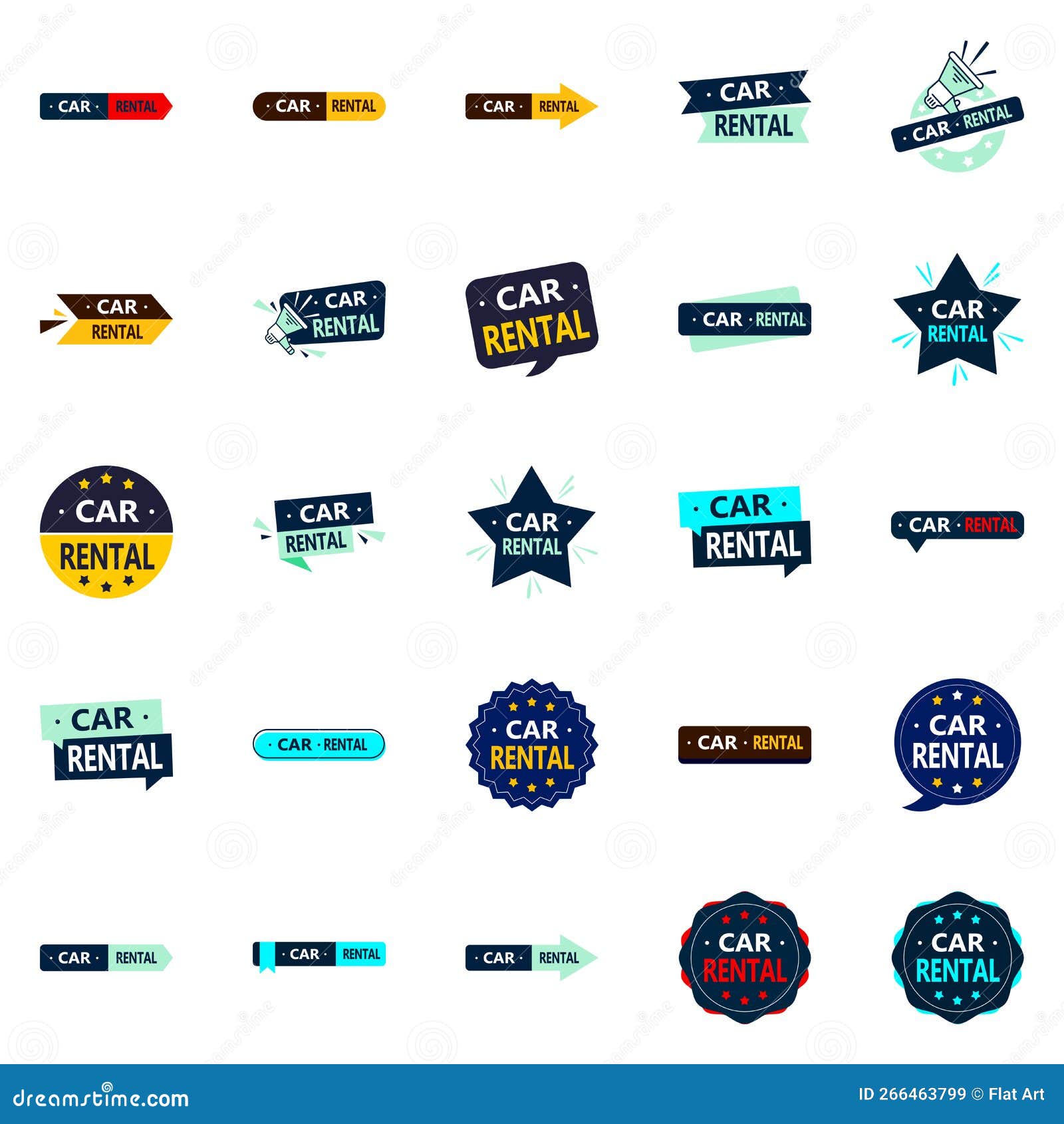 Car Rental 25 High Quality Vector Designs for a Professional Brand ...