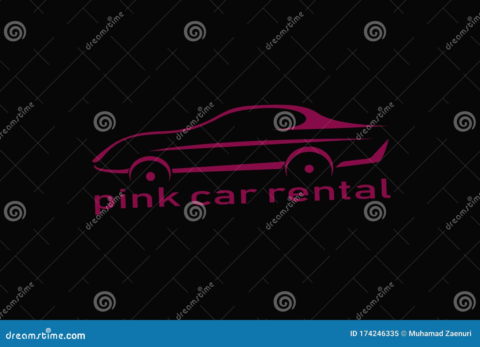 Car rental logo. stock vector. Illustration of holding - 174246335