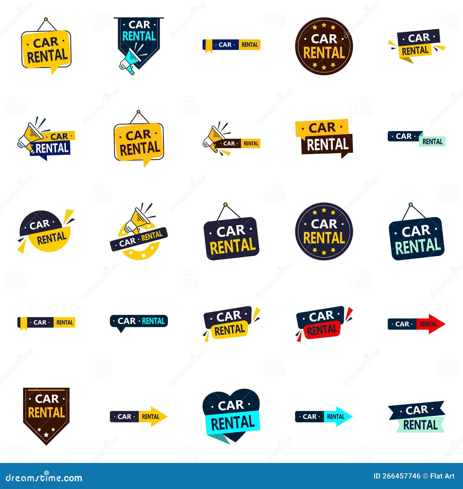 Car Rental 25 Professional Vector Designs for Your Rental Campaigns ...