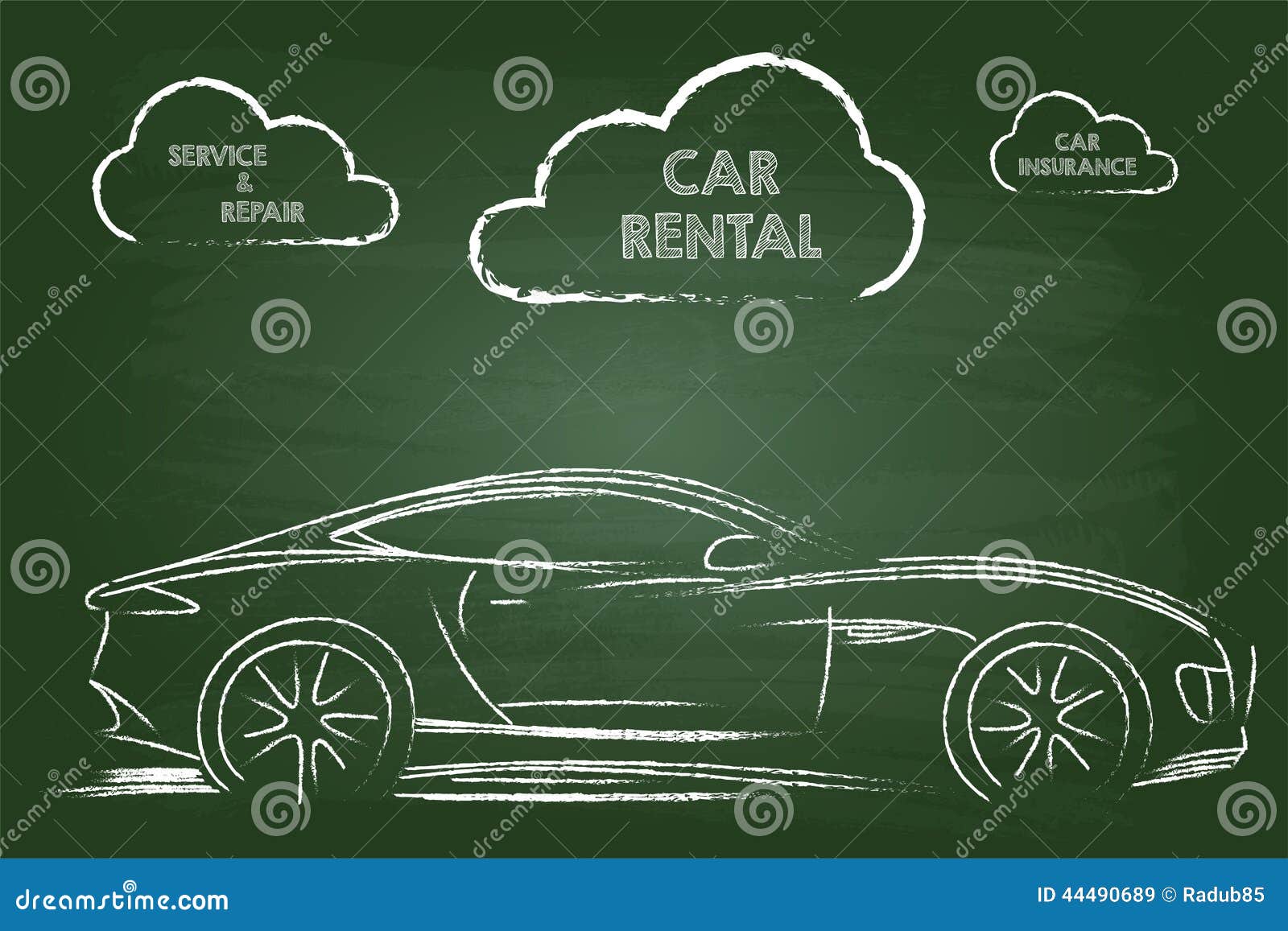 Car Rental Services stock vector. Illustration of sale - 44490689