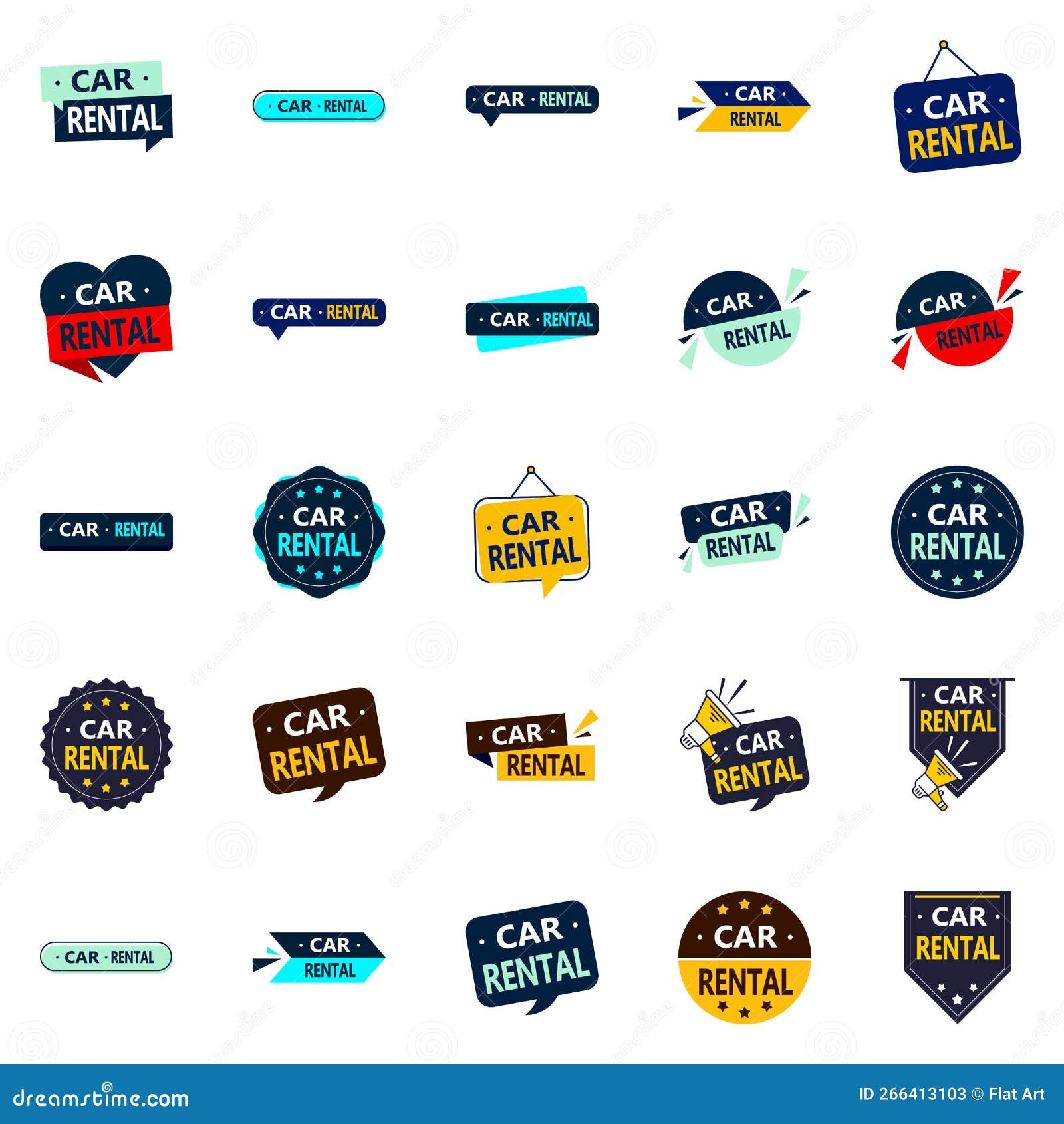 Car Rental 25 Versatile Vector Designs for All Your Rental Needs Stock ...