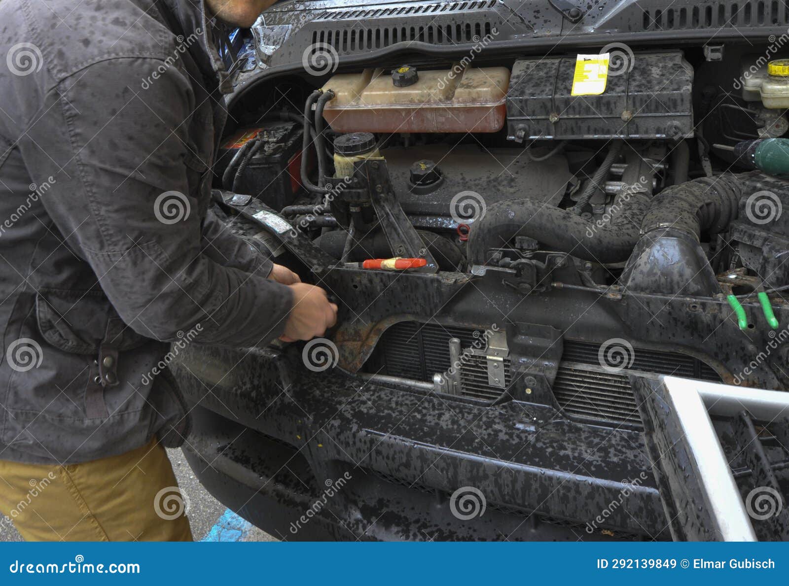 Car Repair after a Breakdown Stock Image - Image of vehicle, routes ...