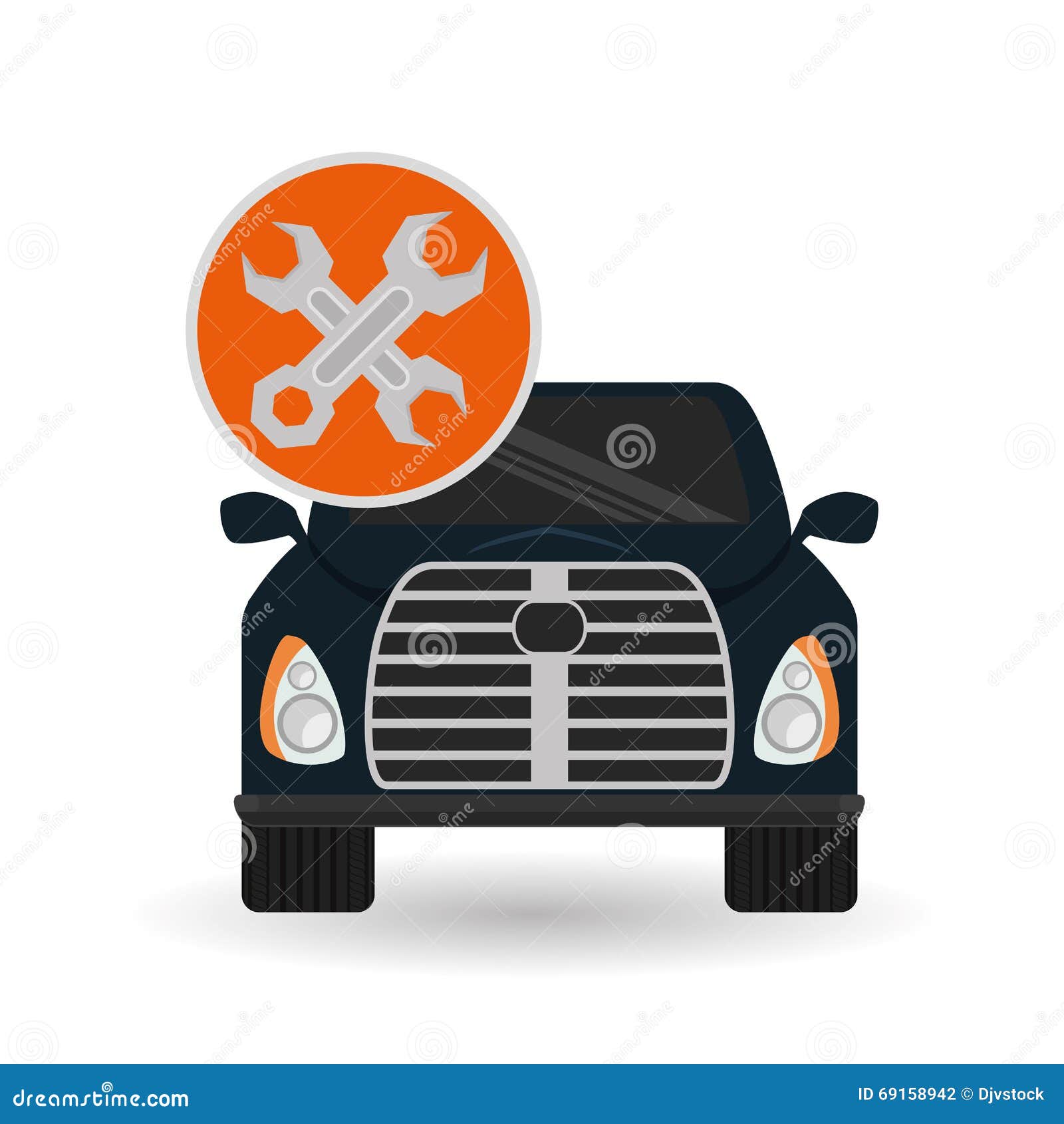 Car Repair Design, Vector Illustration Stock Vector - Illustration of ...