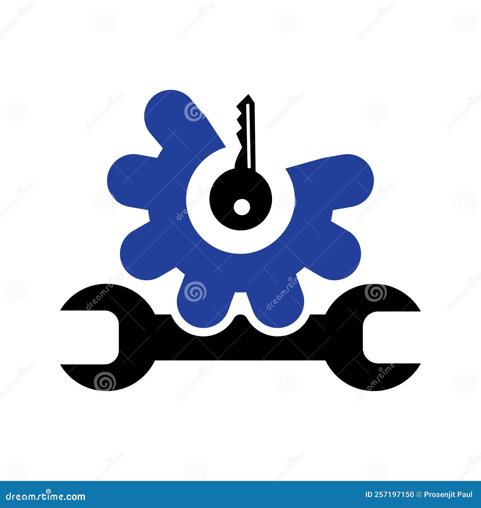 Car repair service icon stock vector. Illustration of mechanic - 257197150
