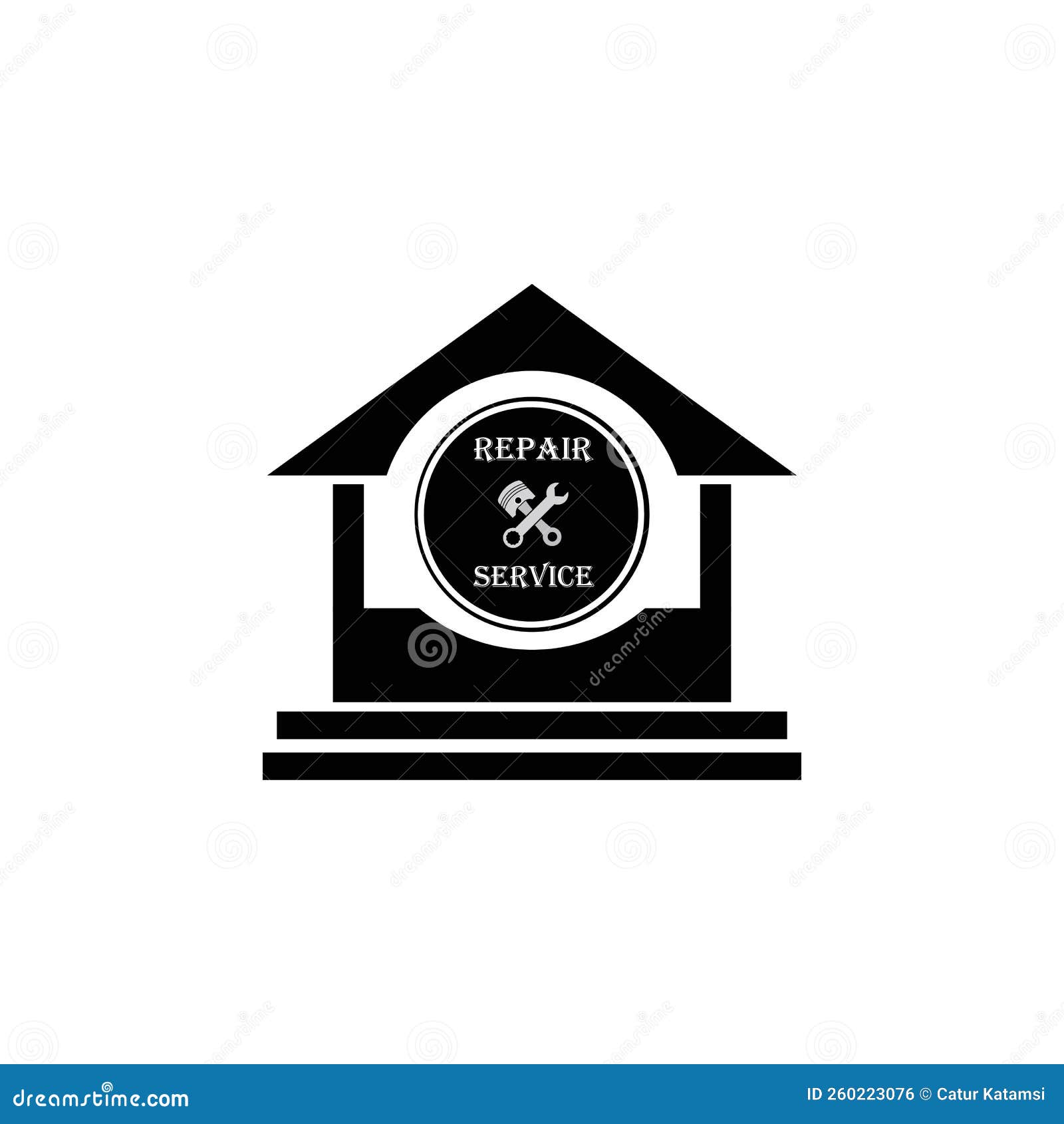 Car Repair Shop Logo Icon Vector Stock Illustration - Illustration of ...
