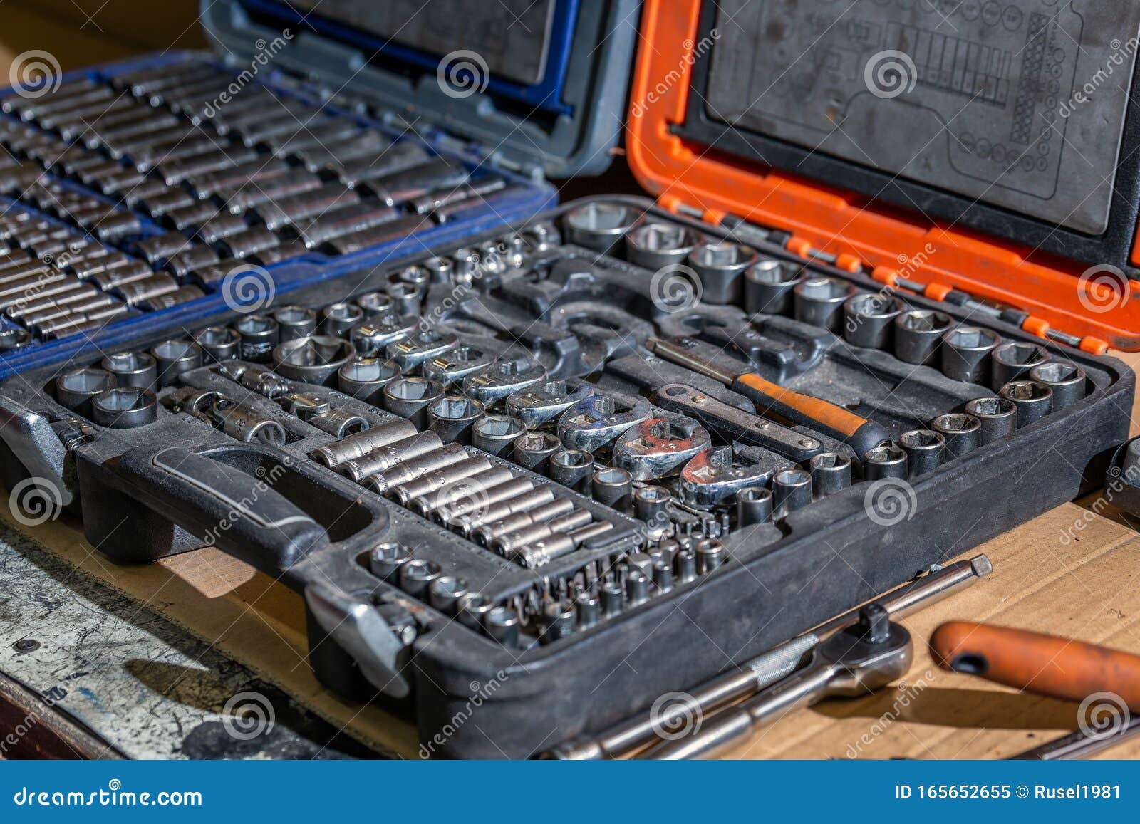 Car repair shop stock image. Image of steel, socket - 165652655