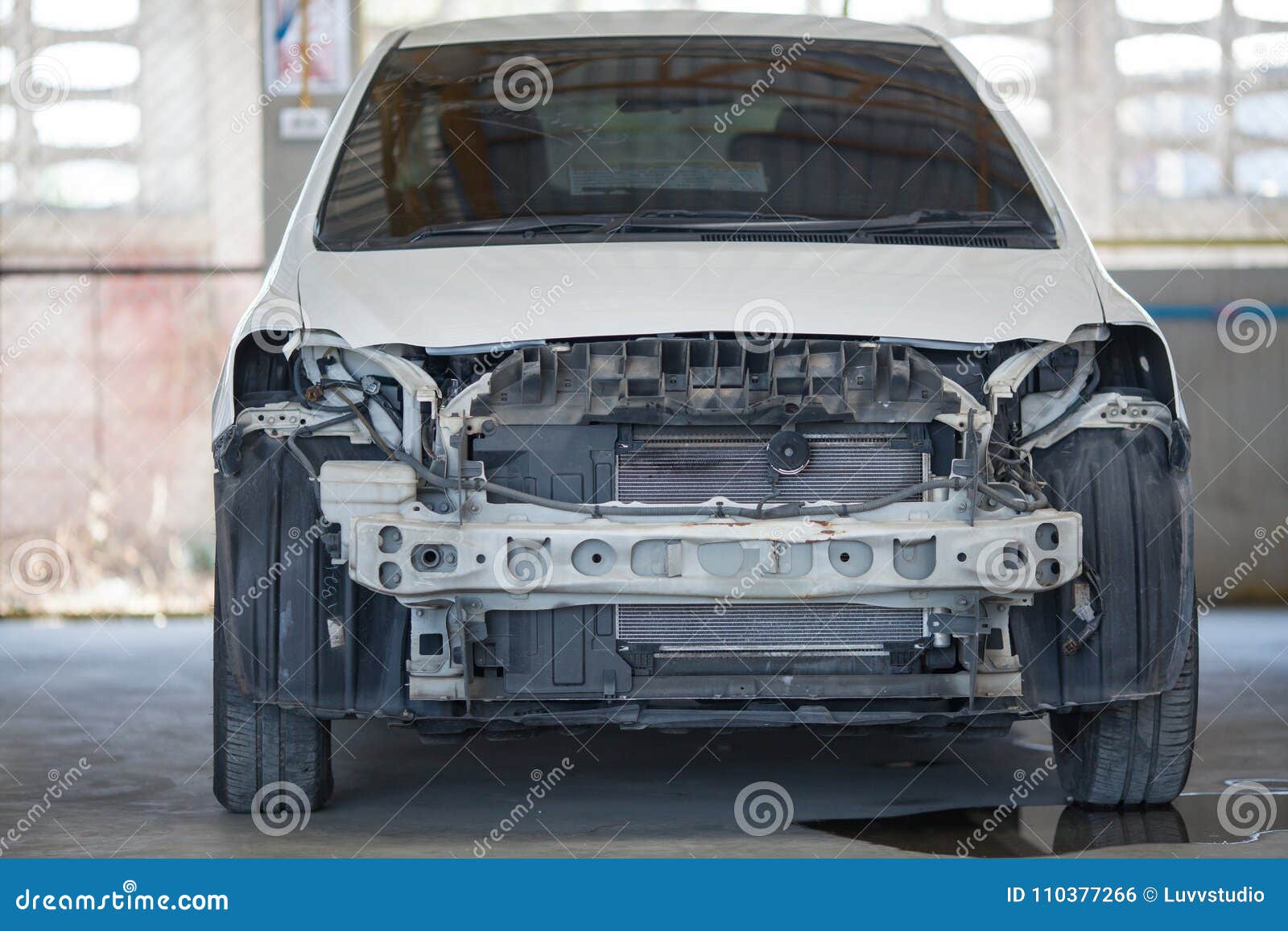 Car Repair Station in Garage Prepared for Repair Stock Photo - Image of ...