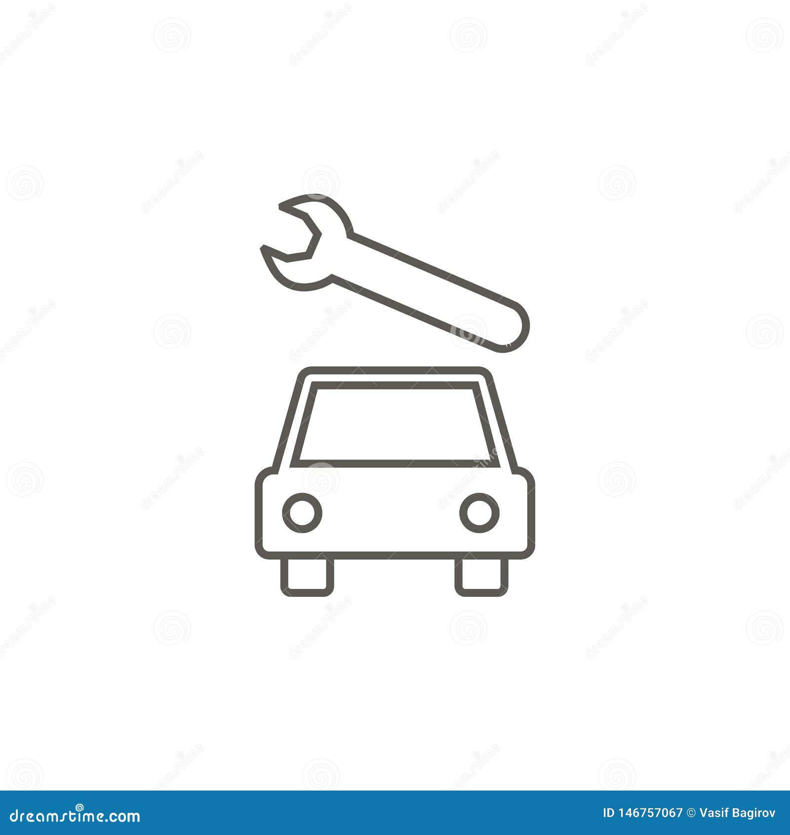Car, Repair Vector Icon. Simple Element Illustration from Map and ...