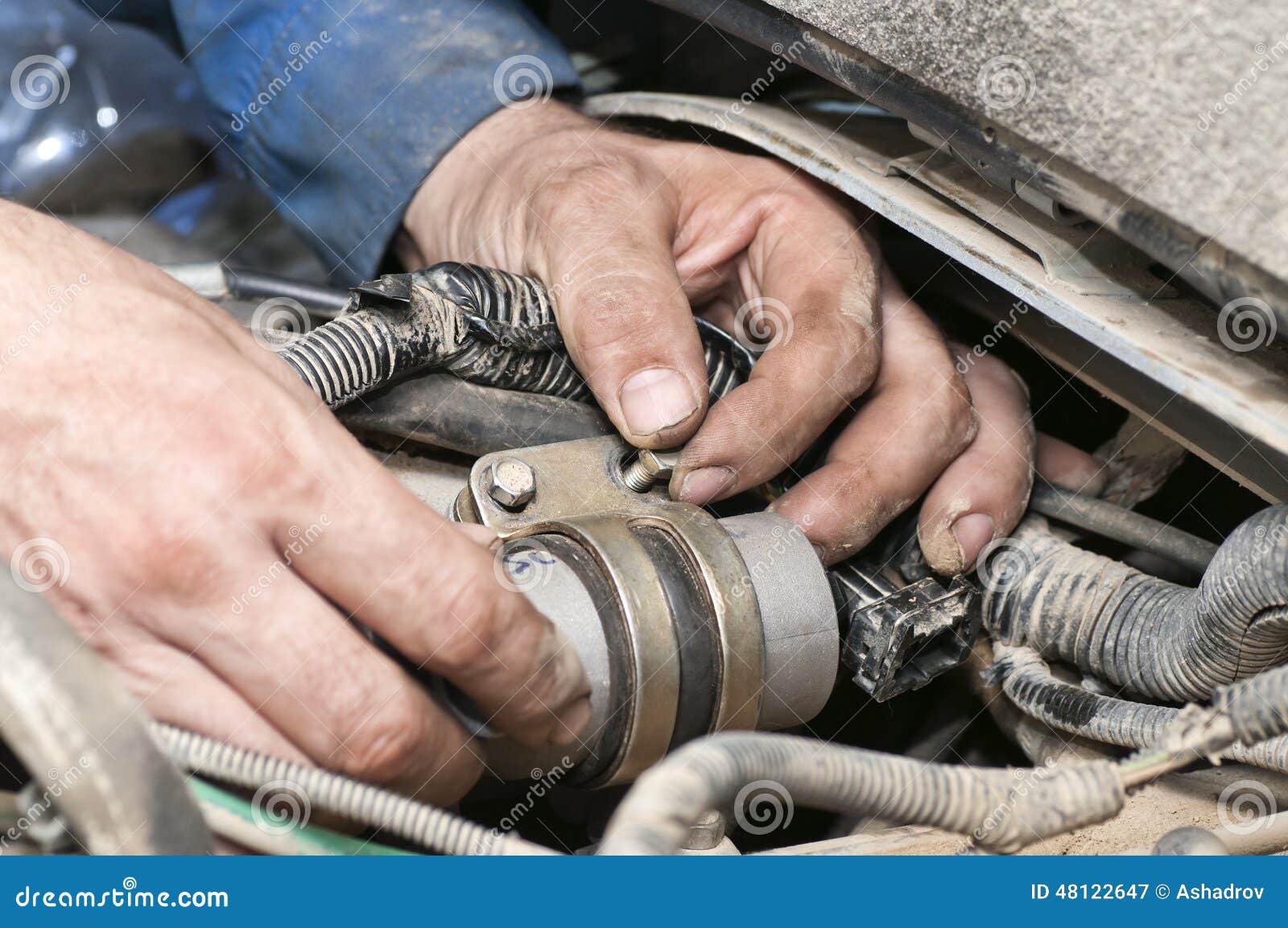 Car repairing work stock image. Image of periodic, repair - 48122647
