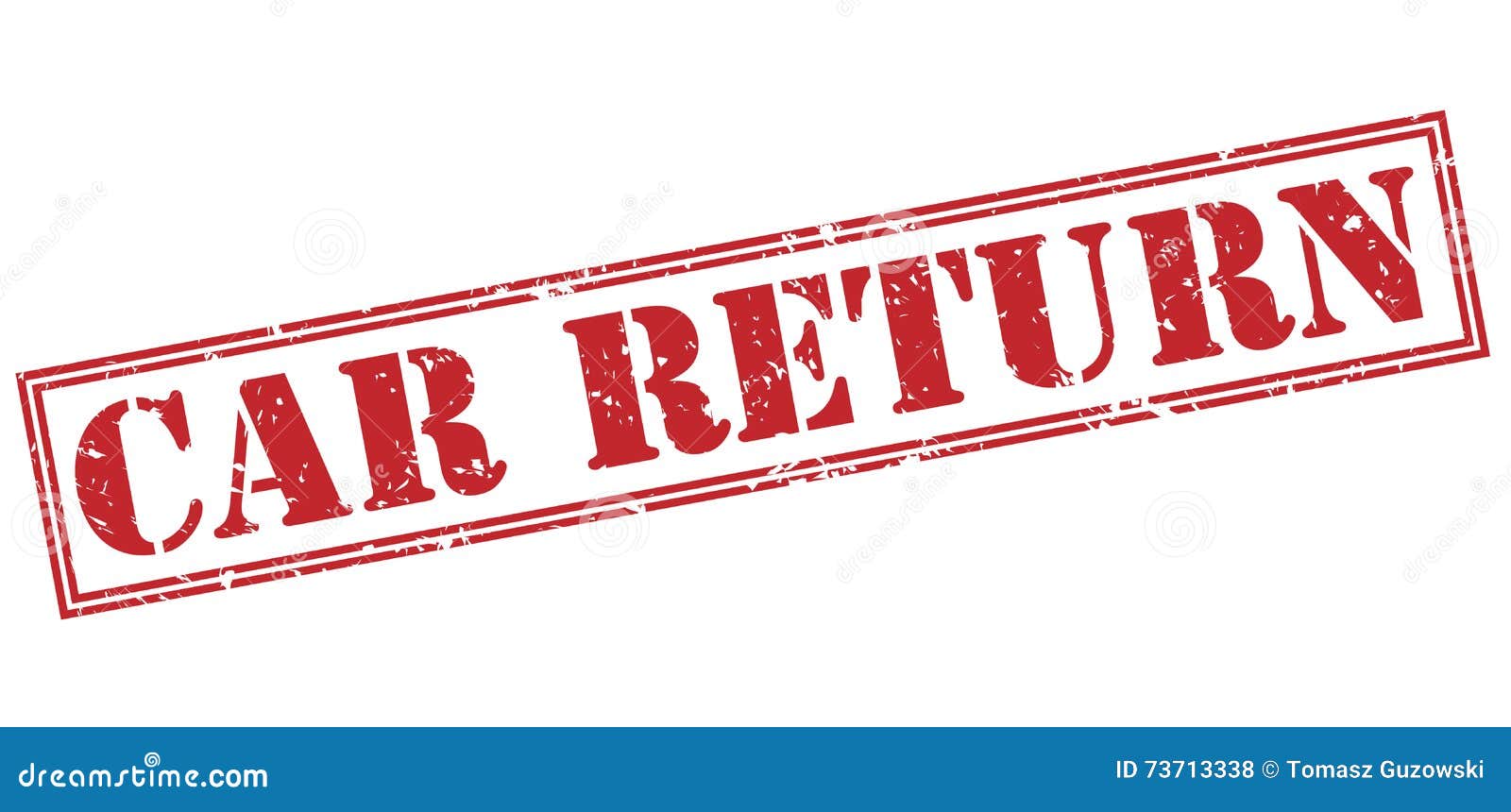 Car return red stamp stock illustration. Illustration of sticker - 73713338