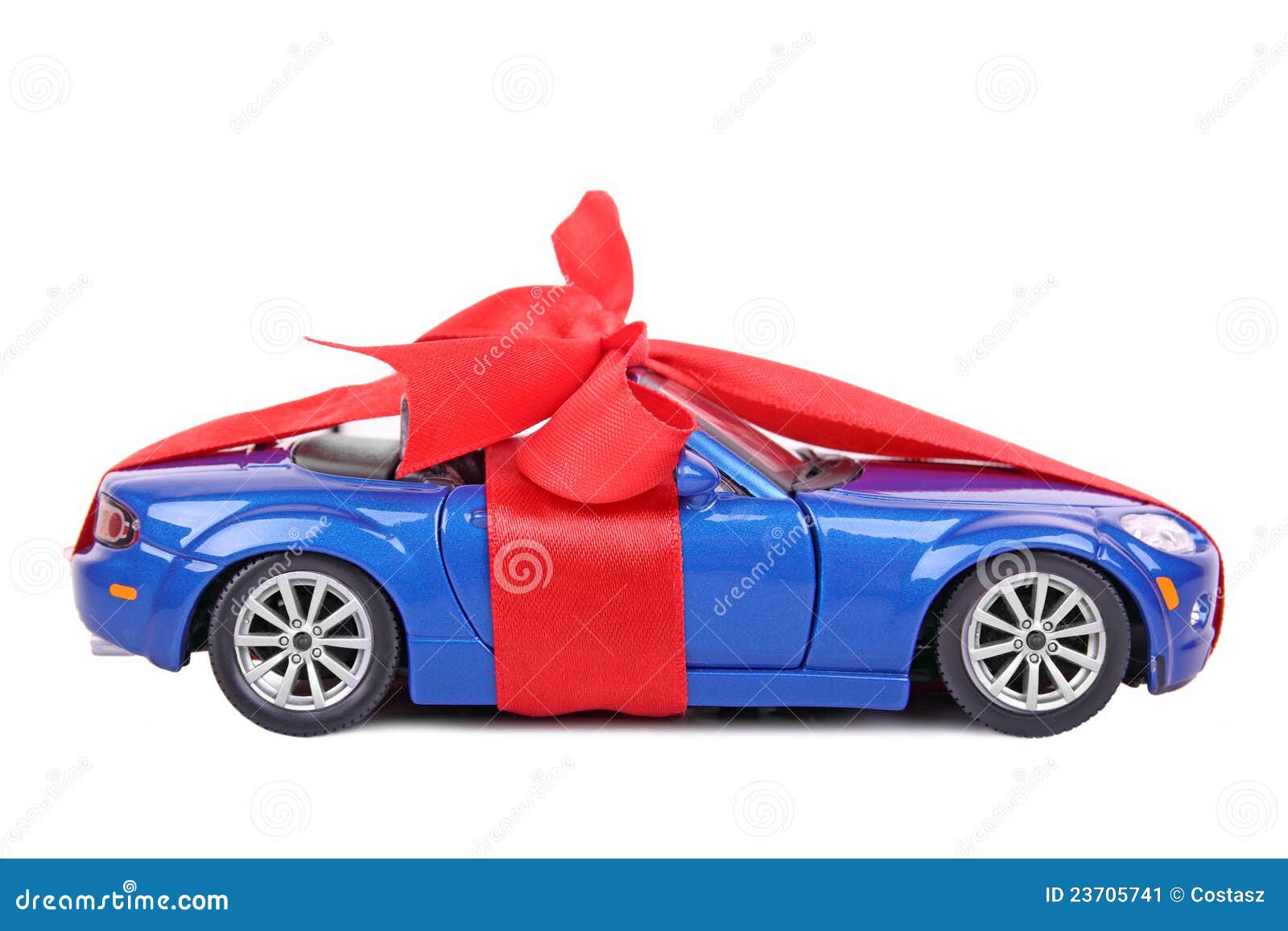 Car with ribbon stock image. Image of icon, hood, side - 23705741