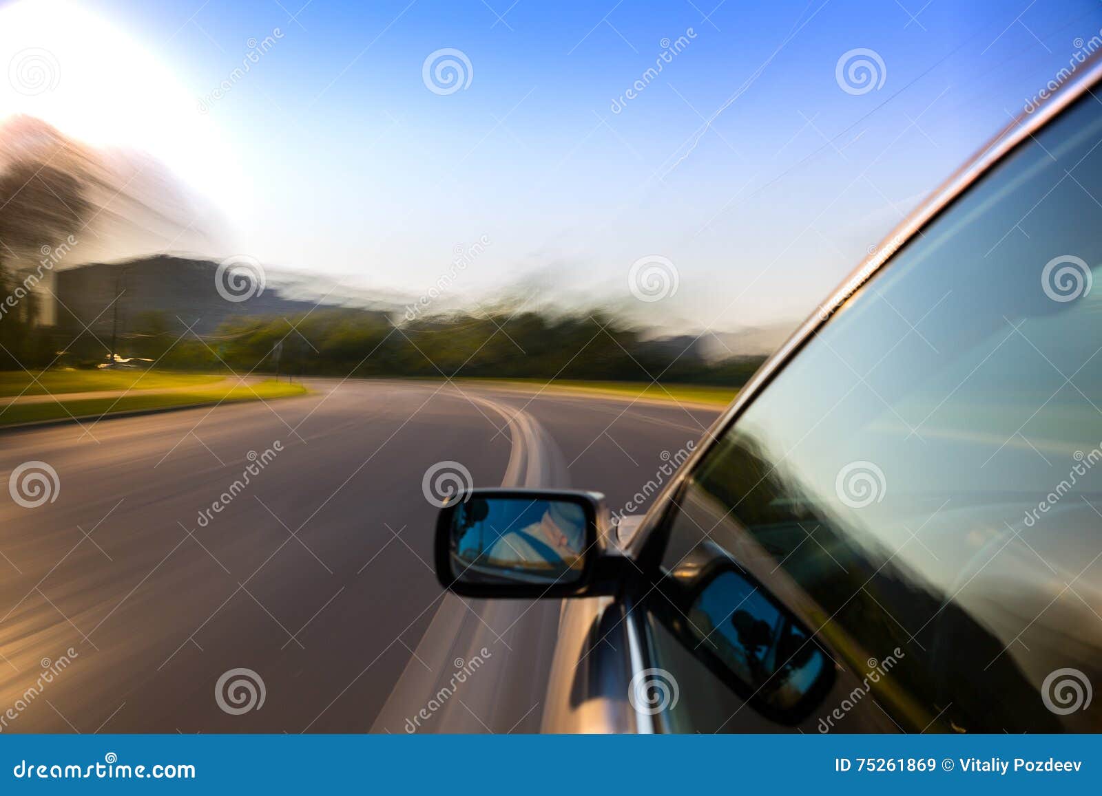 Car ride on road stock image. Image of wheel, highway - 75261869