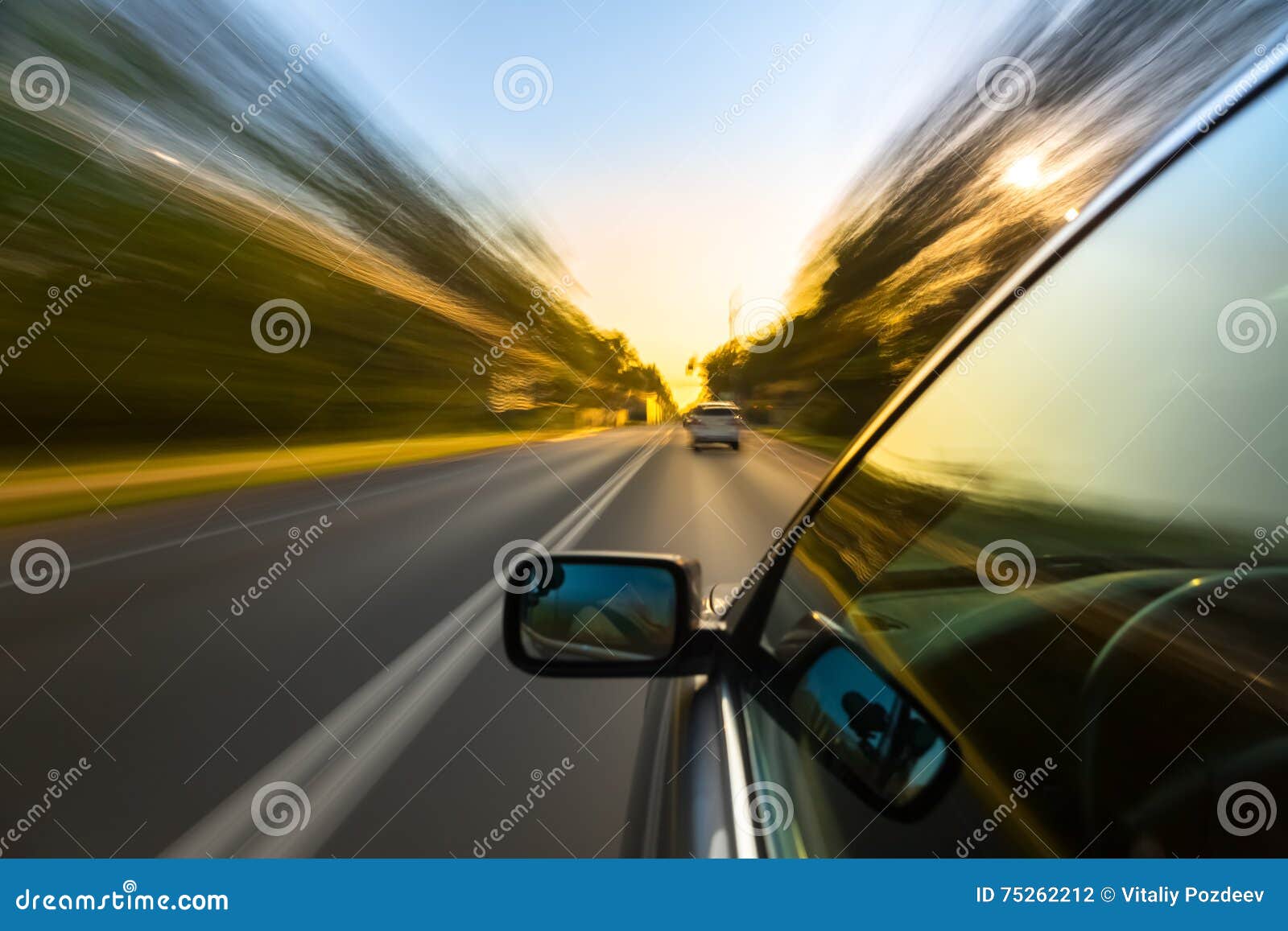 Car ride on road stock photo. Image of highway, automobile - 75262212