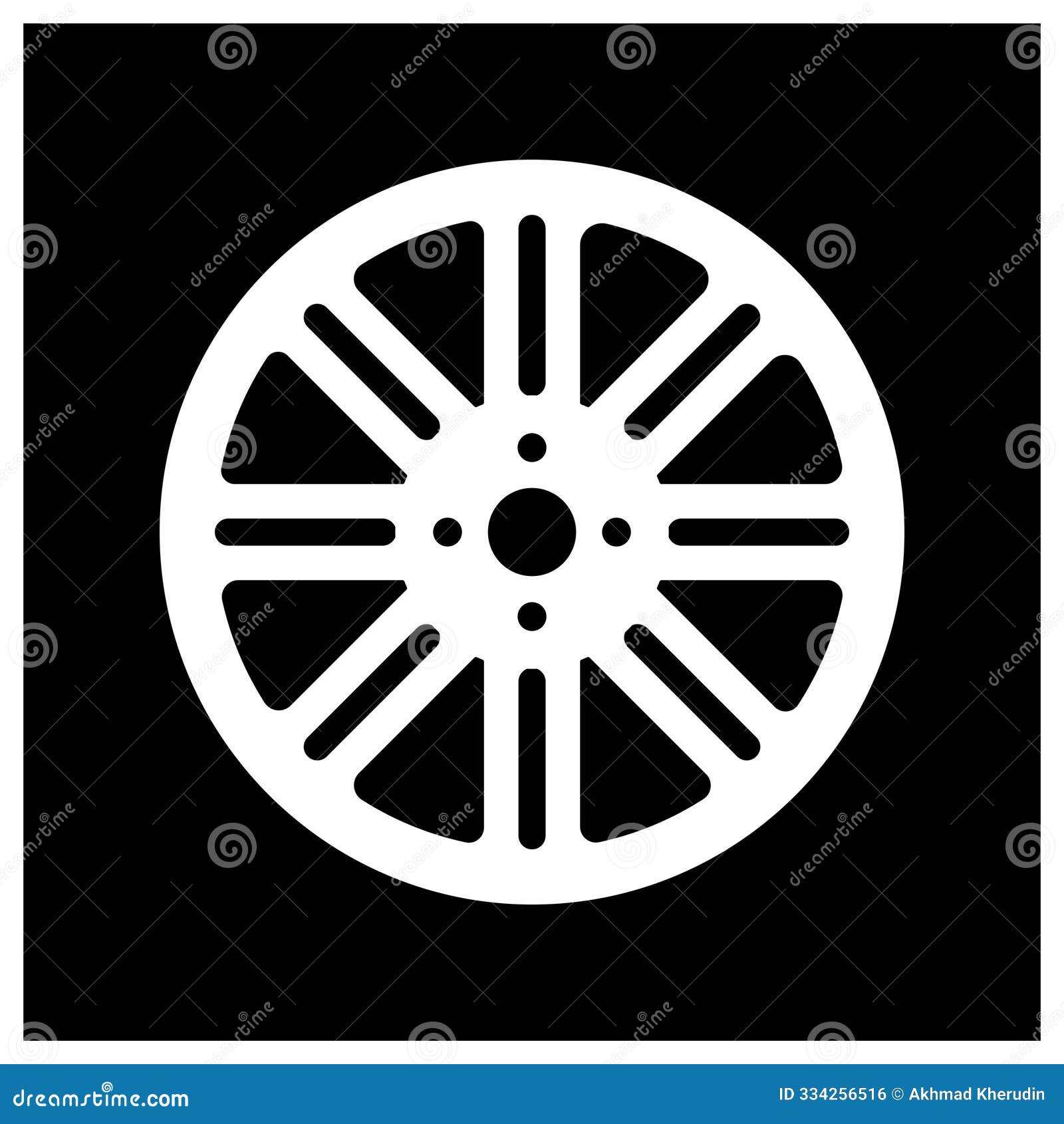 Car rim icon logo design stock vector. Illustration of rubber - 334256516