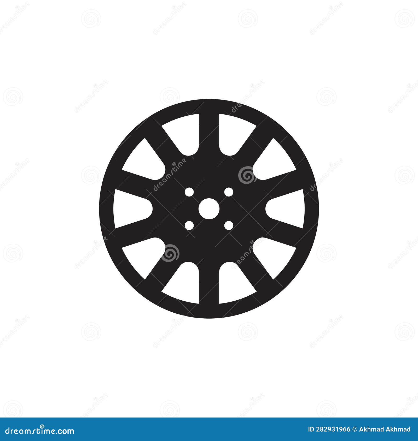 Car rim icon stock vector. Illustration of repair, classic - 282931966