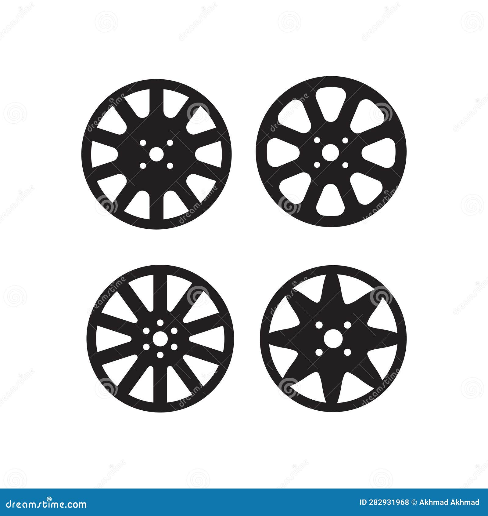 Car rim icon stock vector. Illustration of concept, automotive - 282931968