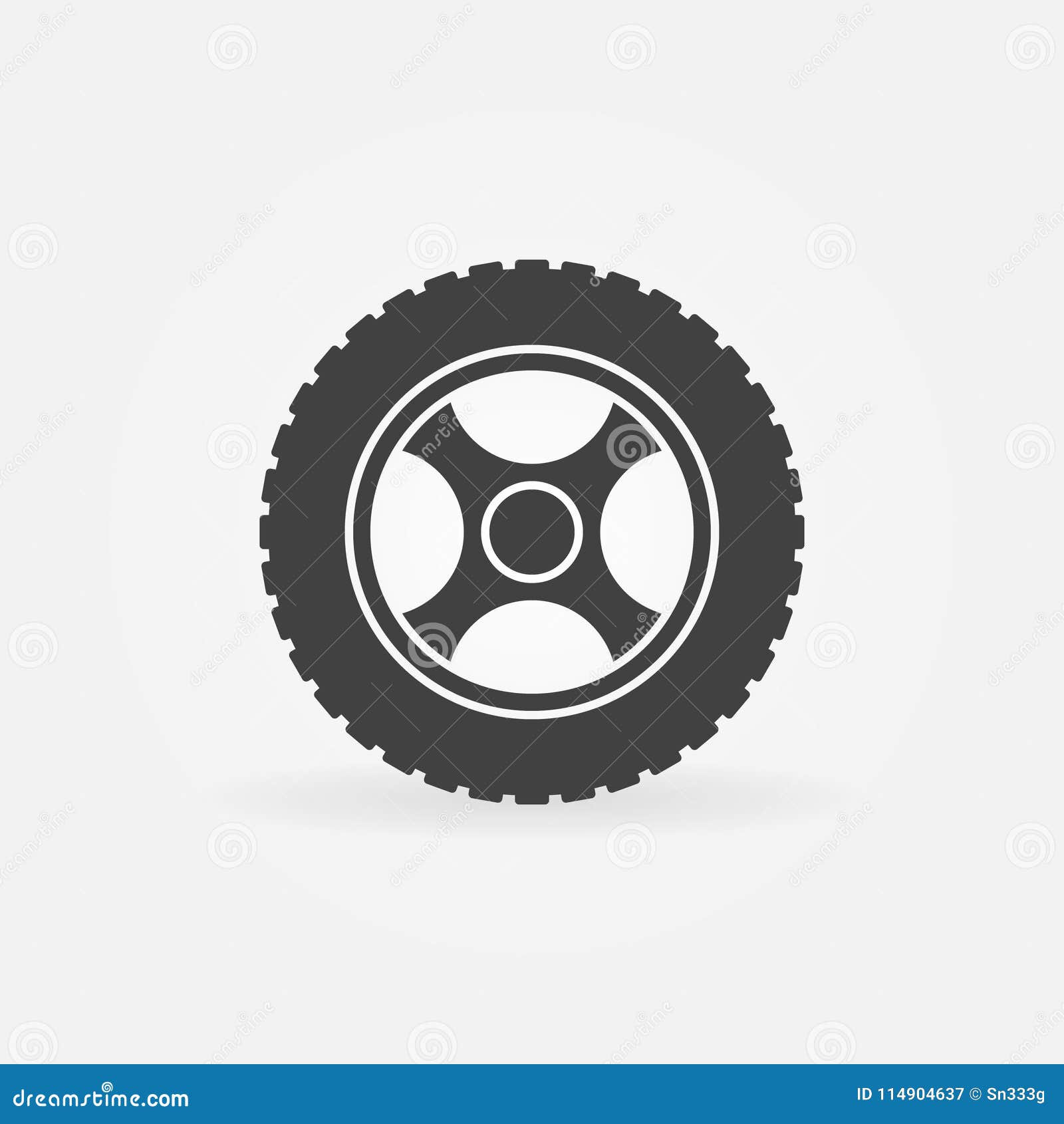 Car Rim Vector Icon or Design Element Stock Vector - Illustration of ...