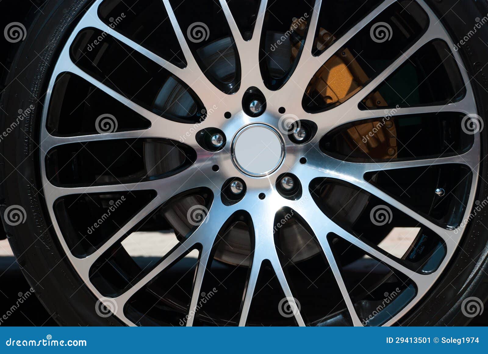 Car rim and wheel stock image. Image of metal, design - 29413501