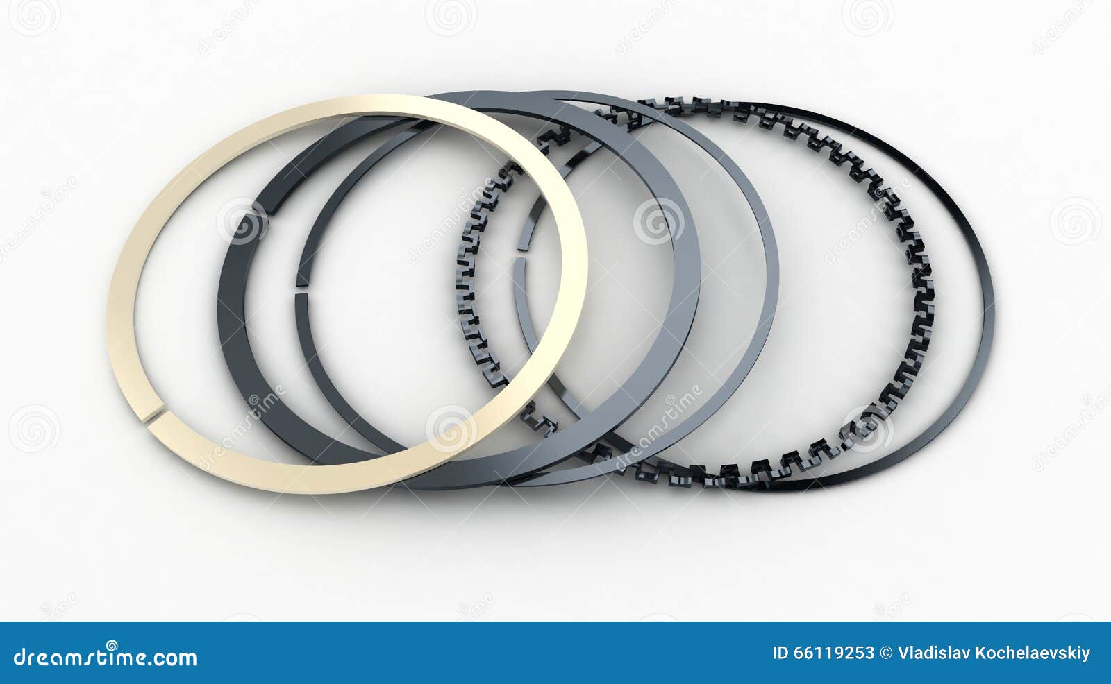 Car Rings on White Background Stock Illustration - Illustration of ...
