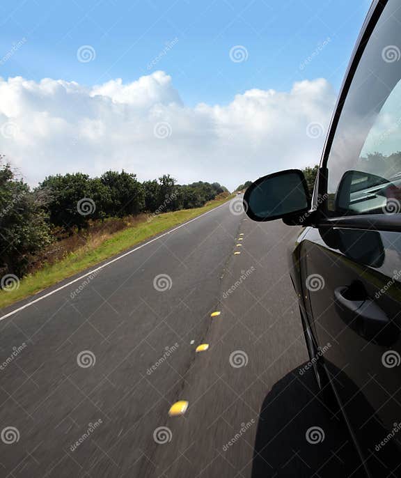 Car on the road stock image. Image of drive, road, perspective - 4406291