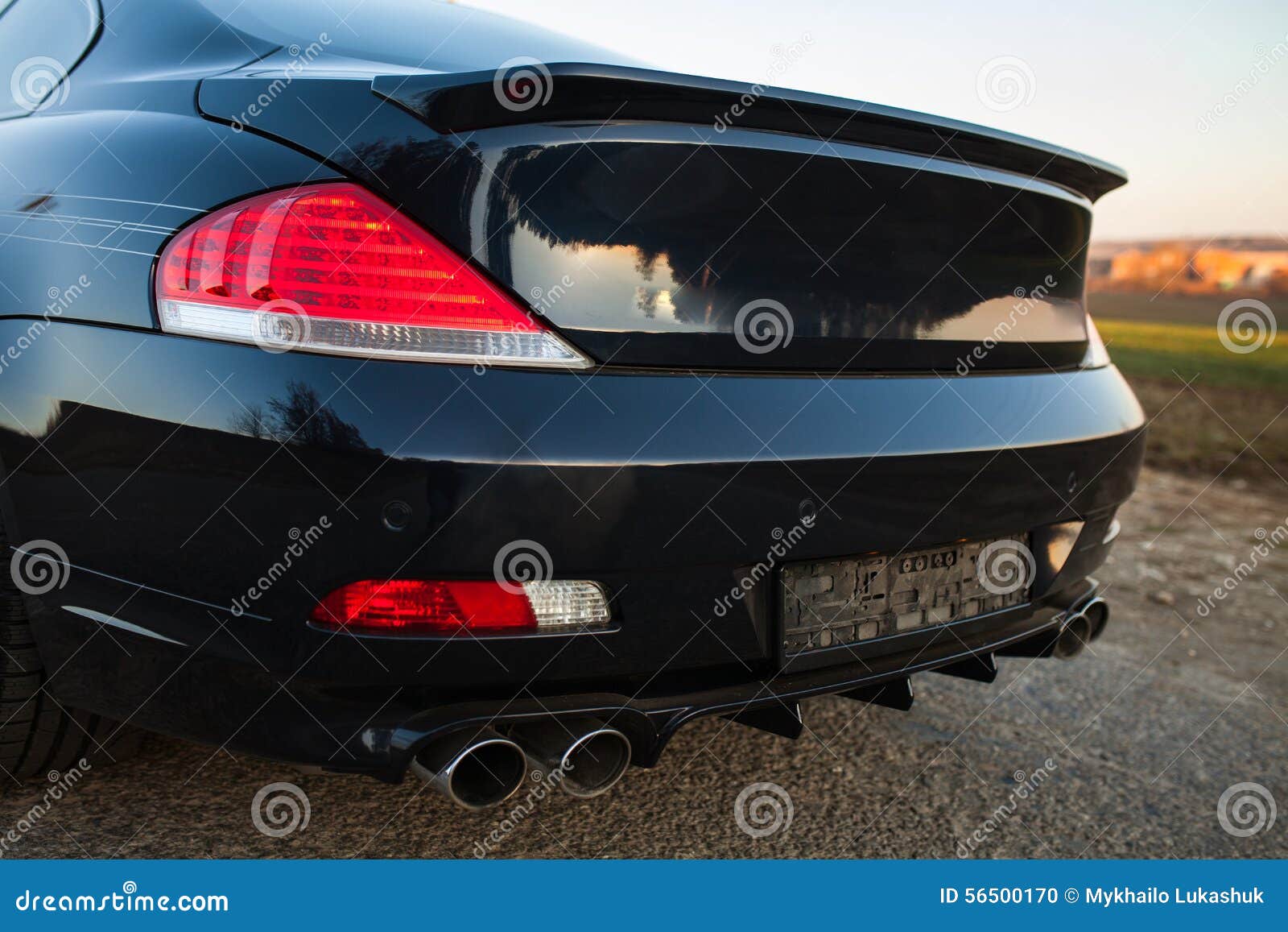 Car on road, back side stock photo. Image of front, drive - 56500170
