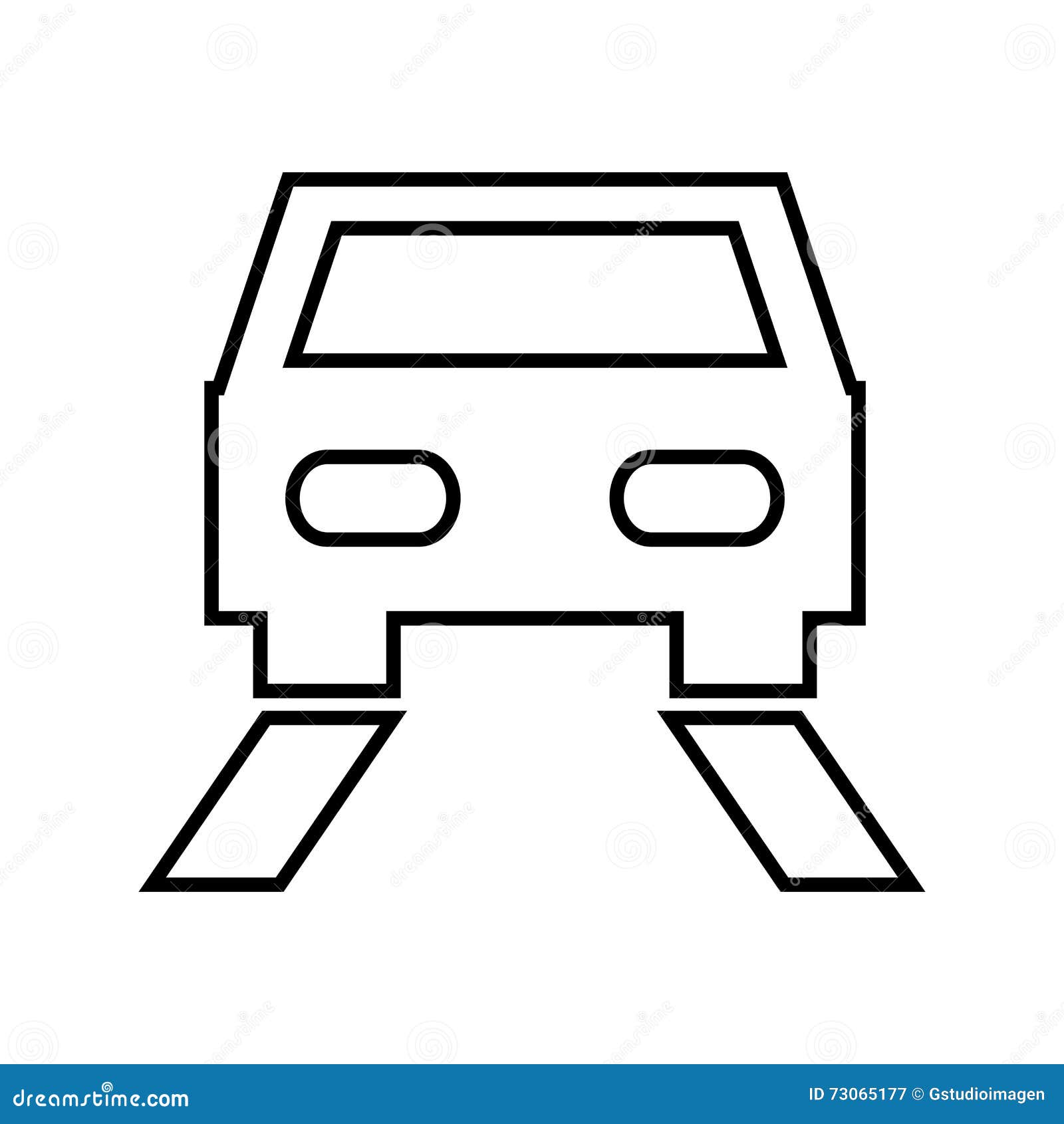 Car on the road design stock illustration. Illustration of auto - 73065177