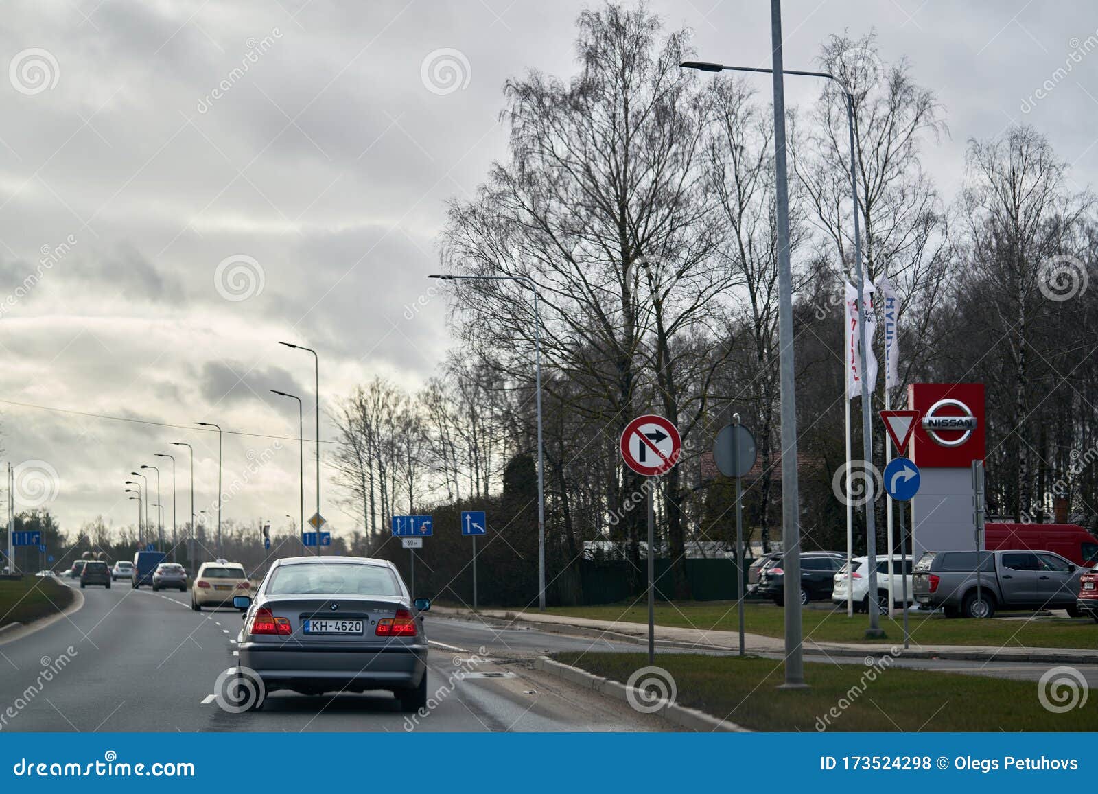 Car on Road. Element of Design Editorial Stock Photo - Image of line ...