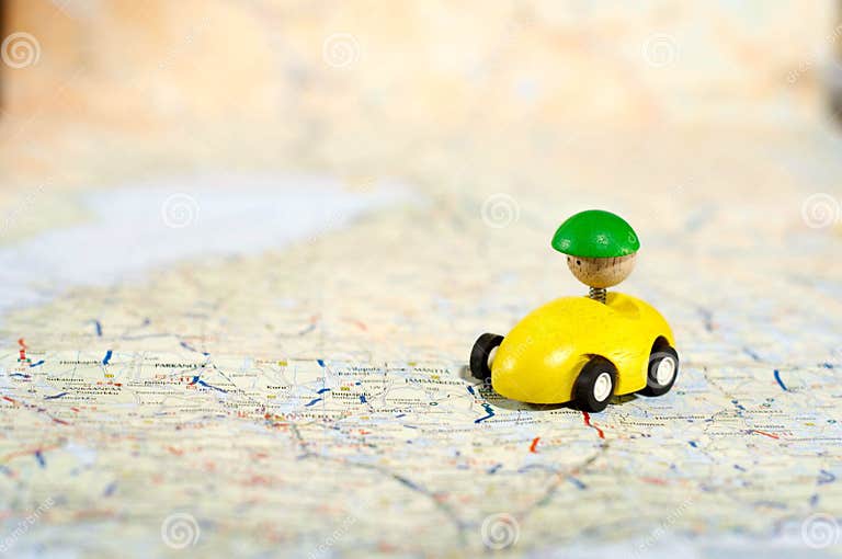 Car on road map stock photo. Image of maps, highways - 11837034