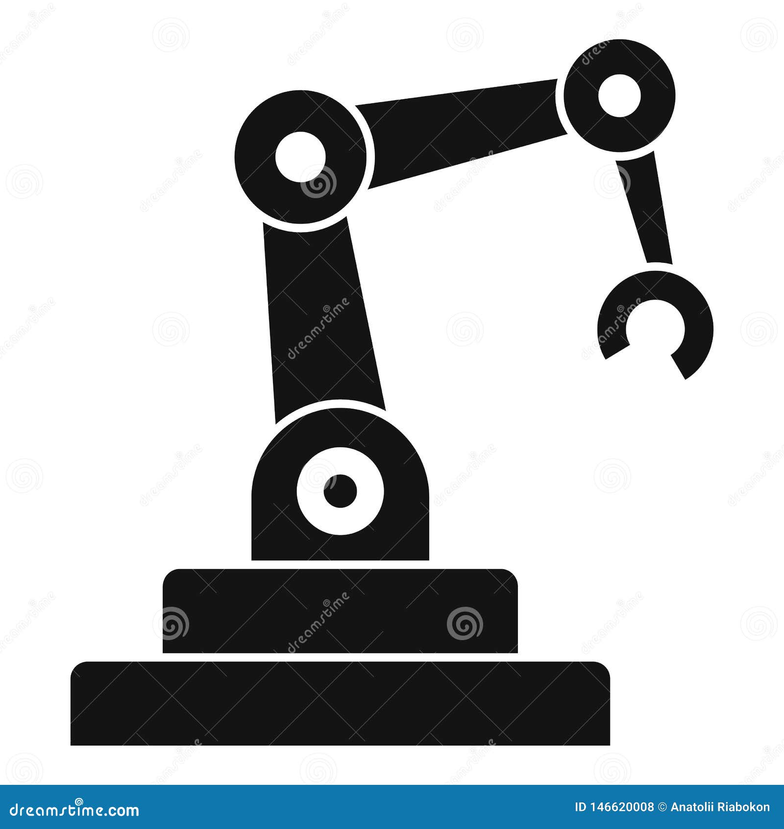 Car Robot Modern Hand Icon, Simple Style Stock Vector - Illustration of ...