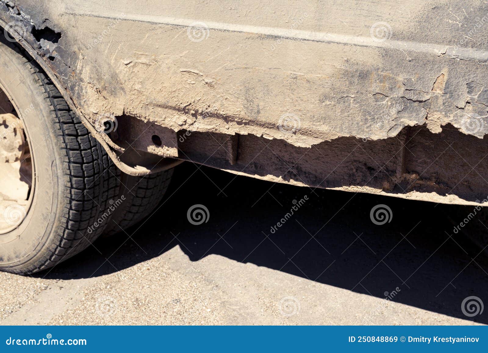 Car rotten stock image. Image of moisture, steel, auto - 250848869