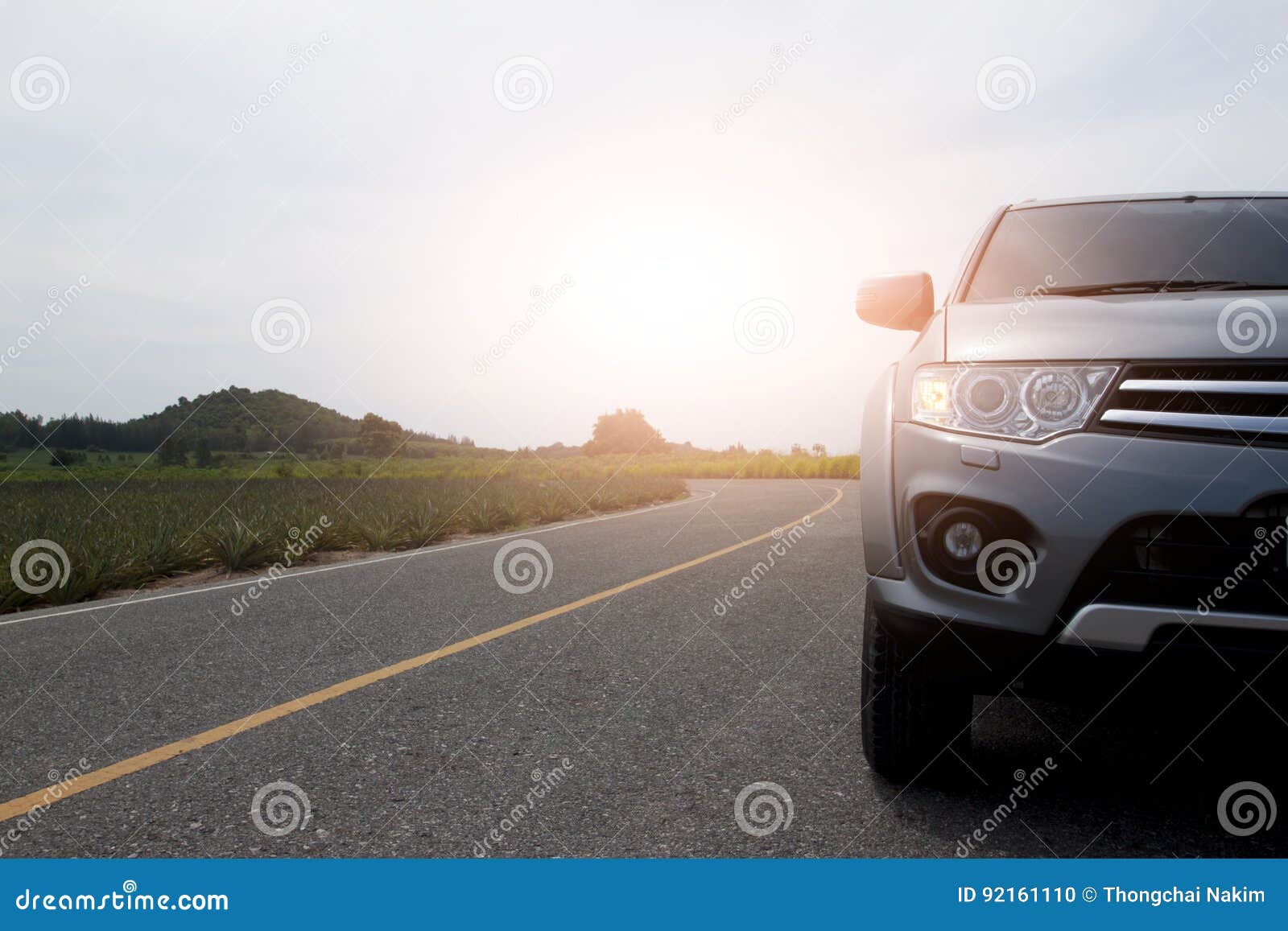 Car running on the road stock photo. Image of urban, traffic - 92161110