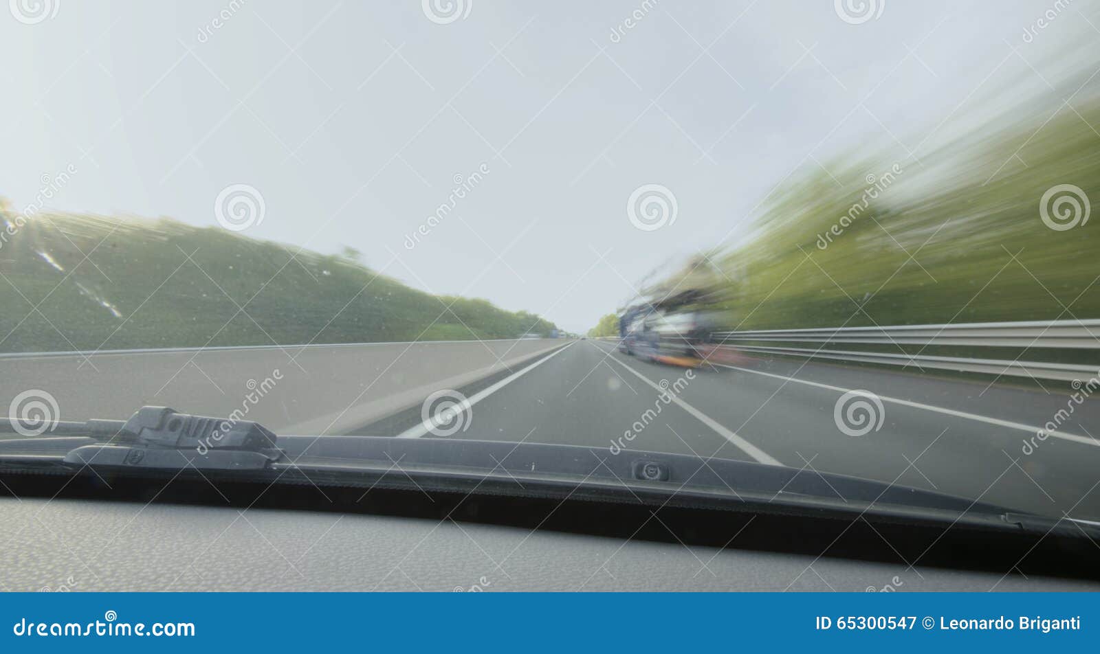 Car that Runs Fast in Highway Stock Image - Image of window, departure ...