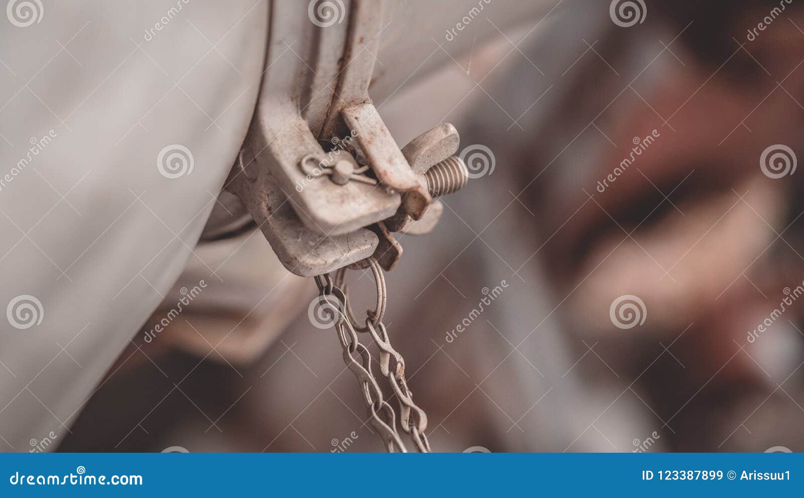 Car Rust Steel Push and Pull Fasteners Stock Image - Image of iron ...