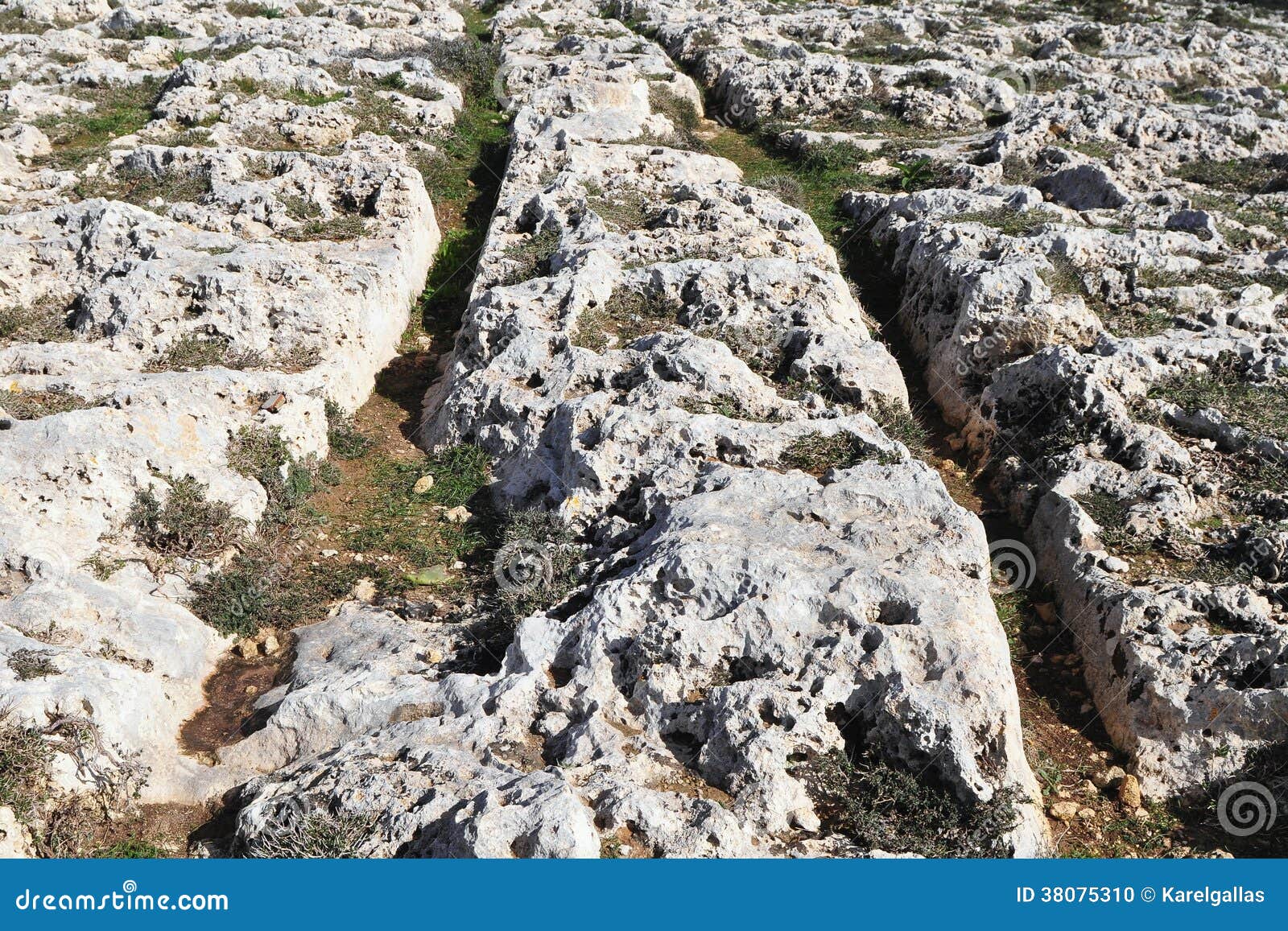 Car ruts,island Malta stock photo. Image of troglodyte - 38075310