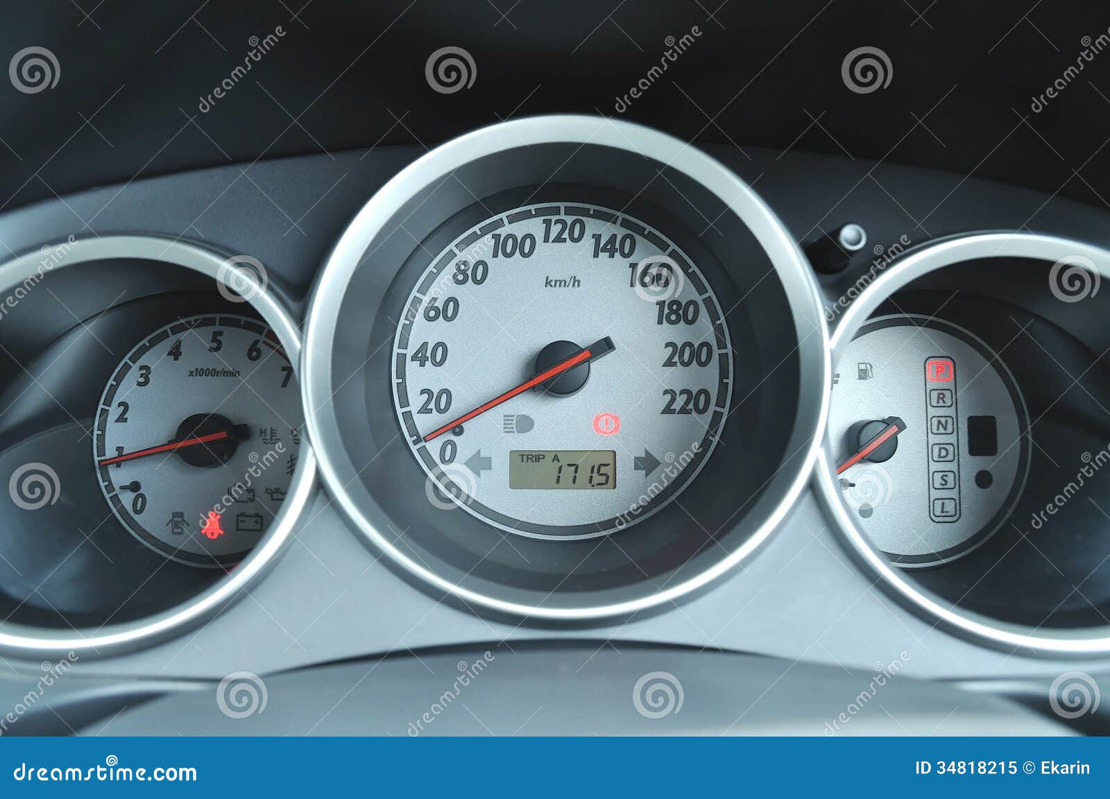 Car S Control Meters Set Checking when Engine Started. Stock Image ...