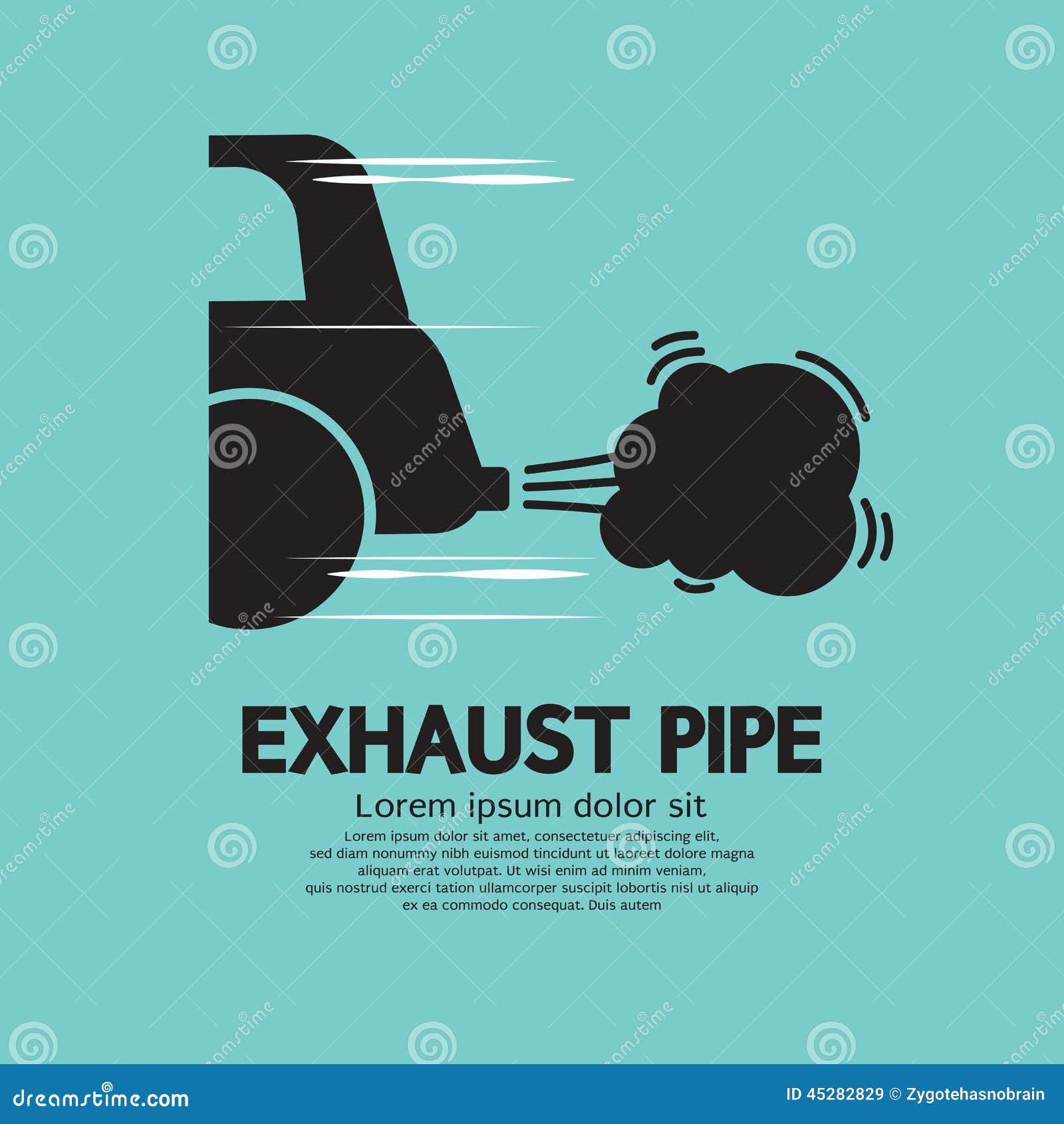 Exhaust Pipe Design Vector Cute Illustration Icons Template ...