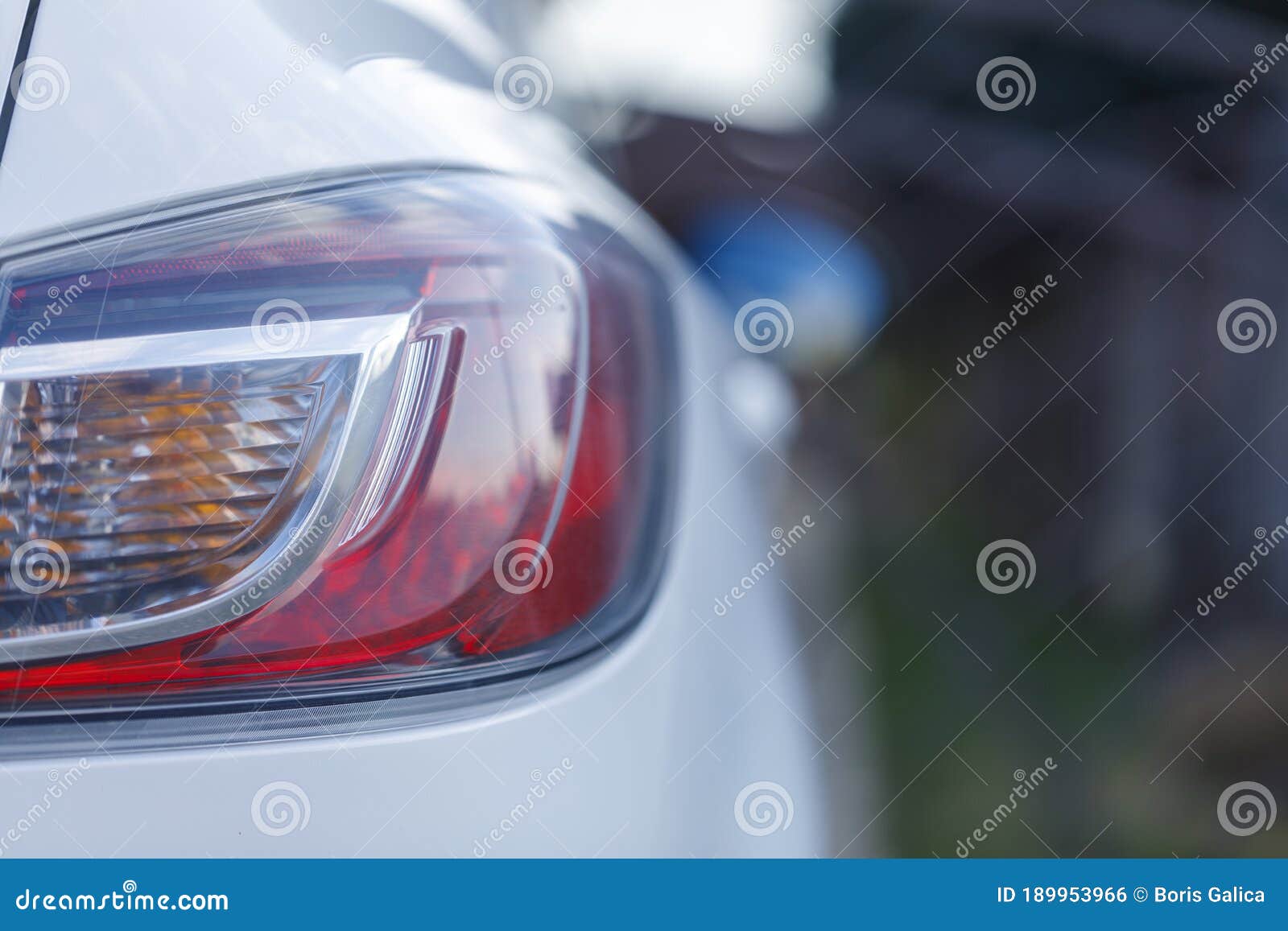 Car`s Exterior Details.Element of Design.Rear Light. Rear Light of a ...