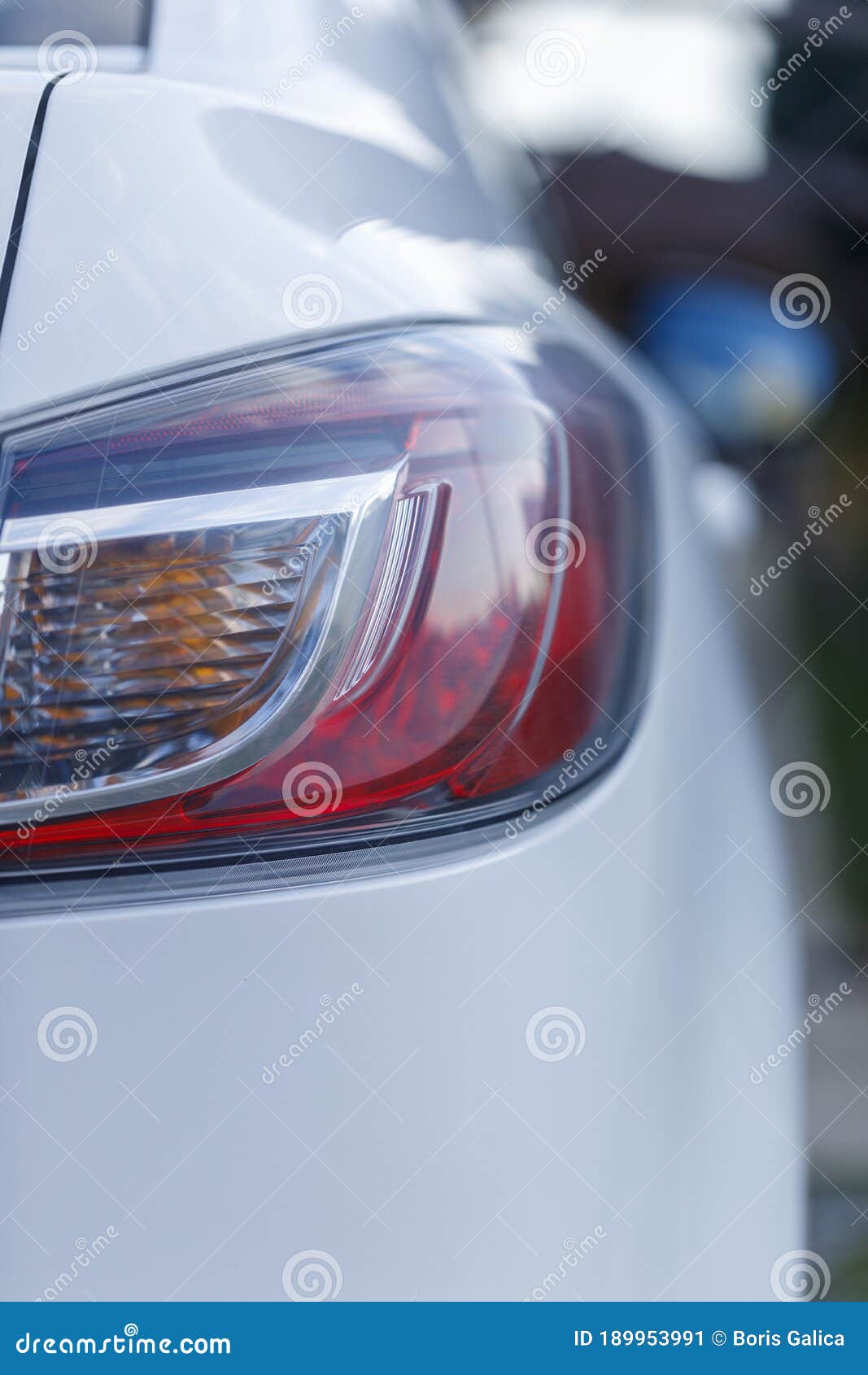 Car`s Exterior Details.Element of Design.Rear Light. Rear Light of a ...