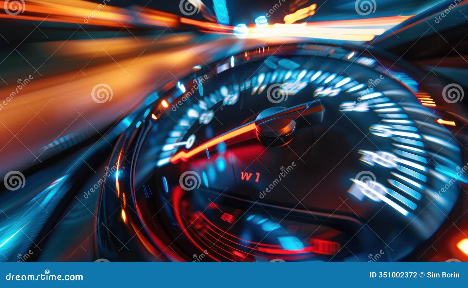 Speedometer Needle Pointing At 240 Kilometers Per Hour On Dashboard ...
