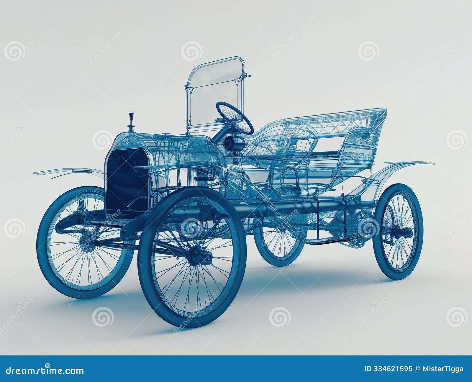 Car 1880s Visualization with Augmented Reality Transparent Car in ...
