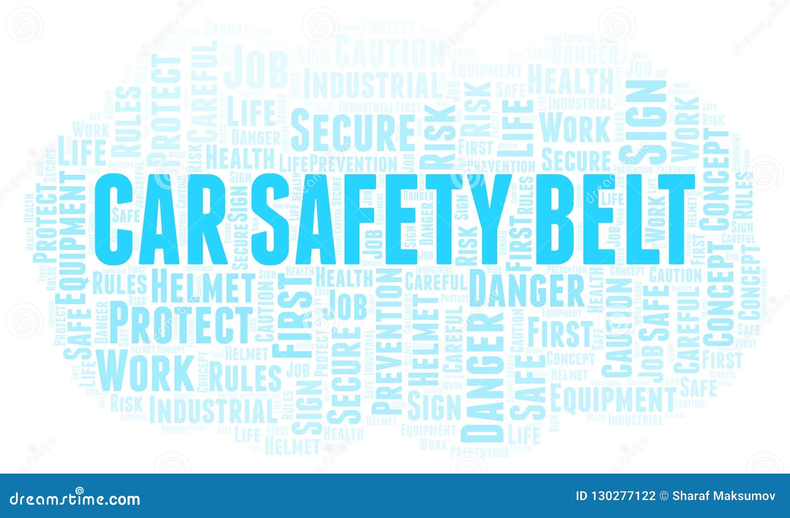 Car Safety Belt Word Cloud. Stock Illustration - Illustration of rules ...