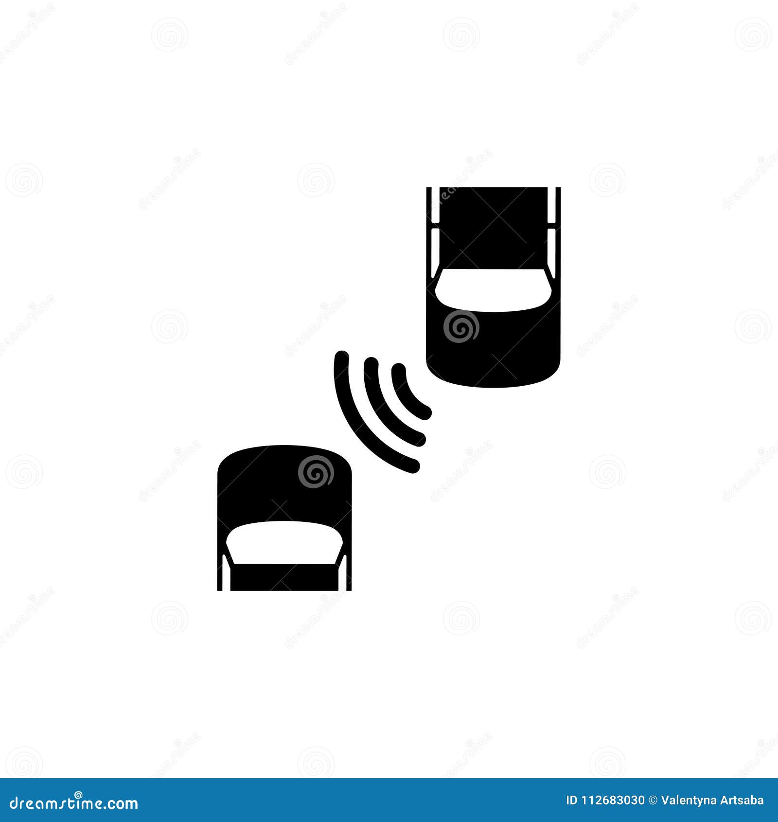 Car Safety System Flat Vector Icon Stock Vector - Illustration of ...