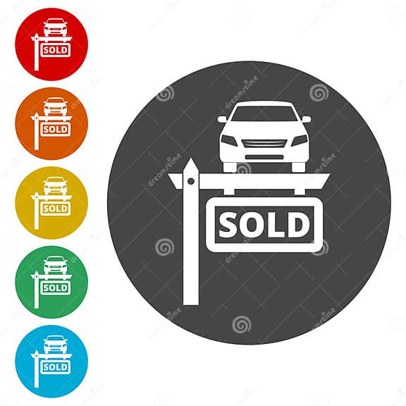Car for sale icon stock vector. Illustration of automotive - 137292454
