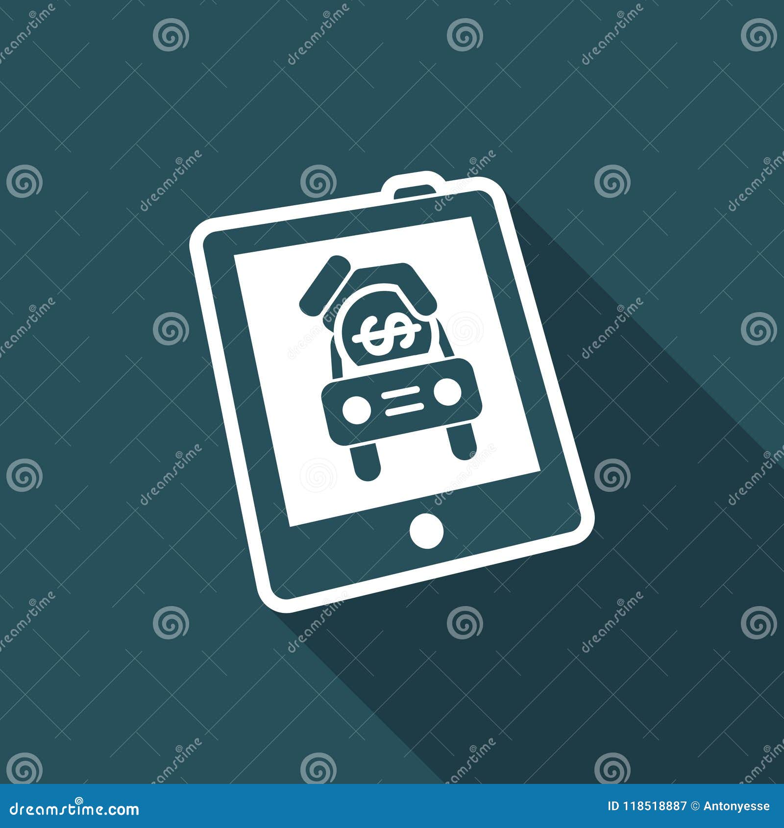 Car sales icon stock vector. Illustration of cash, purchase - 118518887