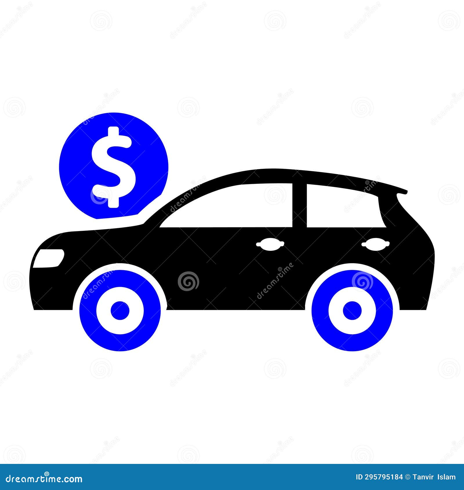Car Saving Icon stock vector. Illustration of sign, designed - 295795184