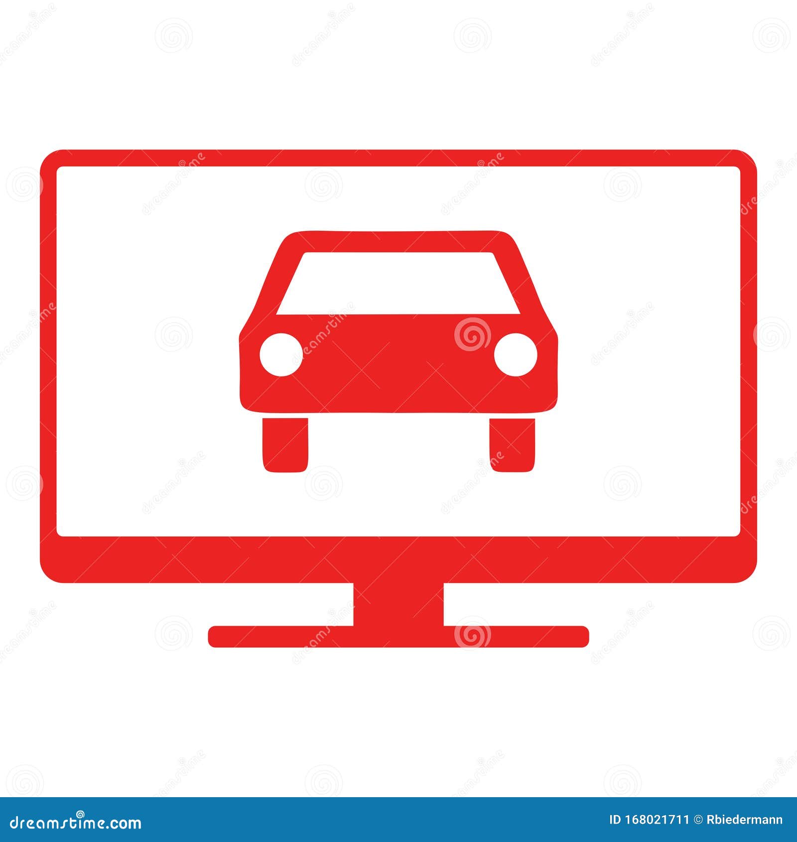 Car and screen stock vector. Illustration of screen - 168021711