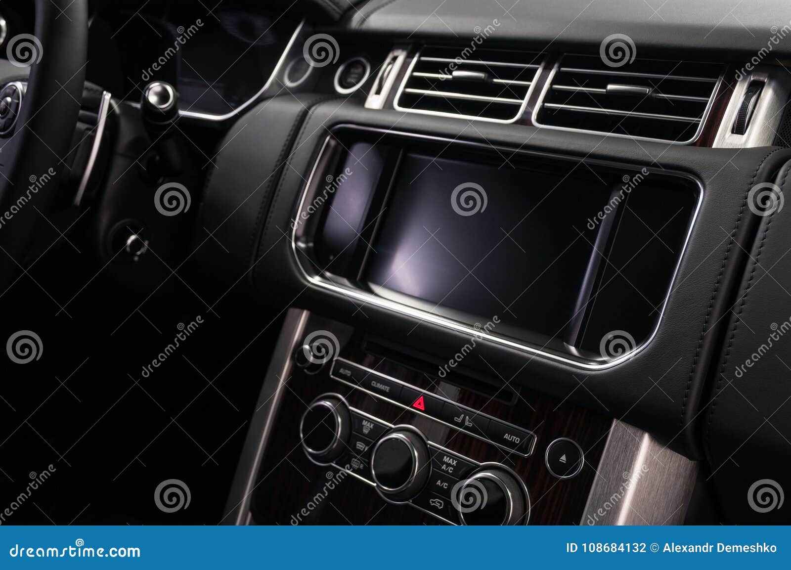 Multimedia System Control Buttons On Steering Wheel Royalty-Free Stock ...