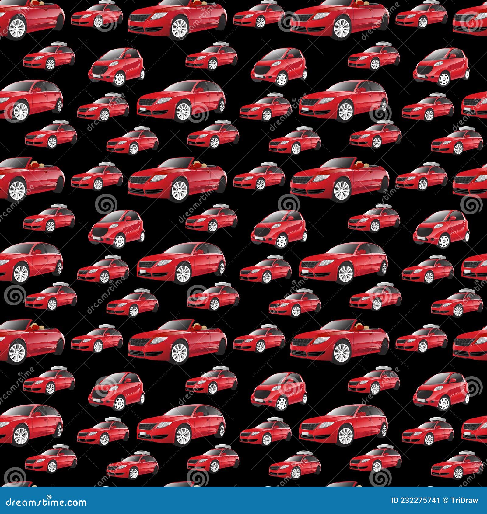 Car Seamless Pattern Design Stock Illustration - Illustration of ...